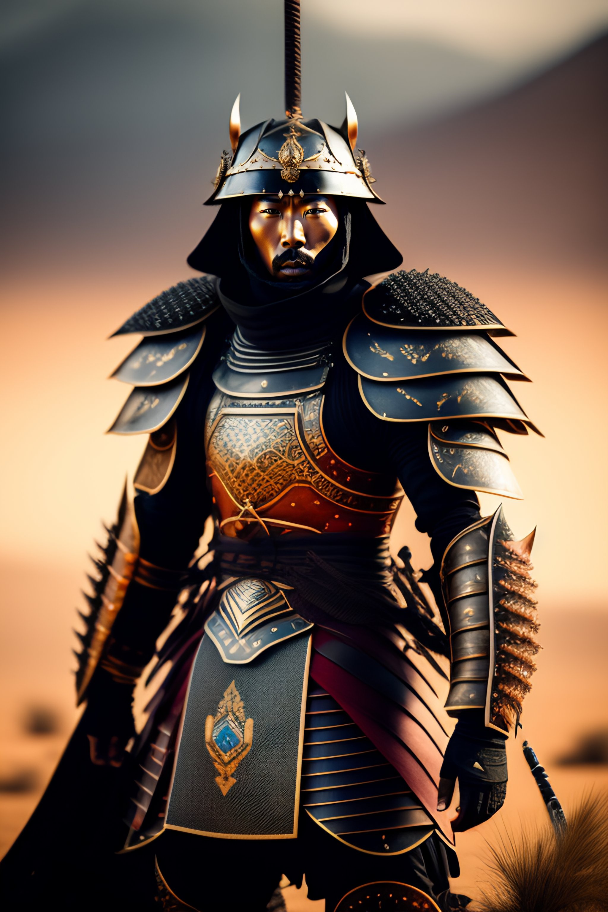 Lexica - Warrior in a burnt land, extremely highly detailed futuristic ...