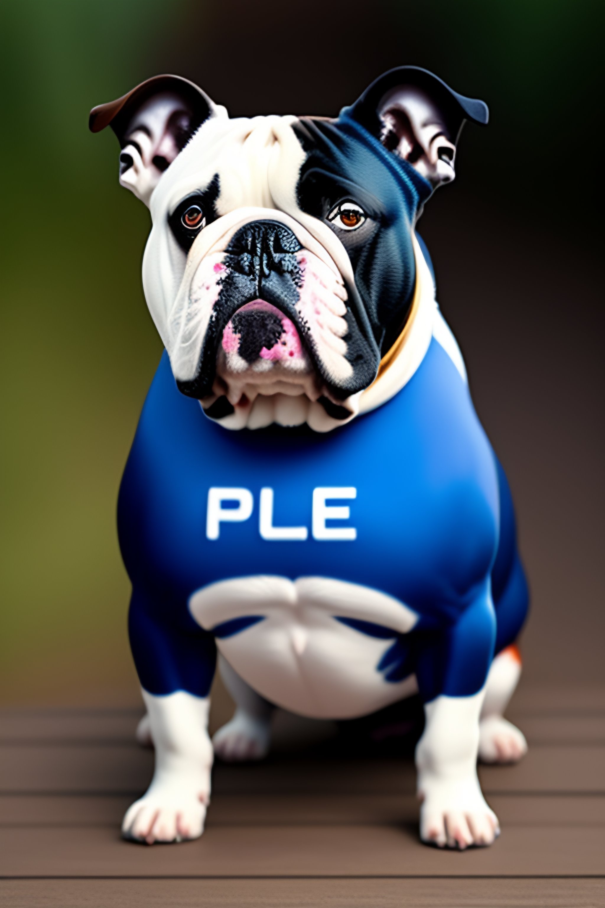 Lexica - A blue police custom silly bulldog