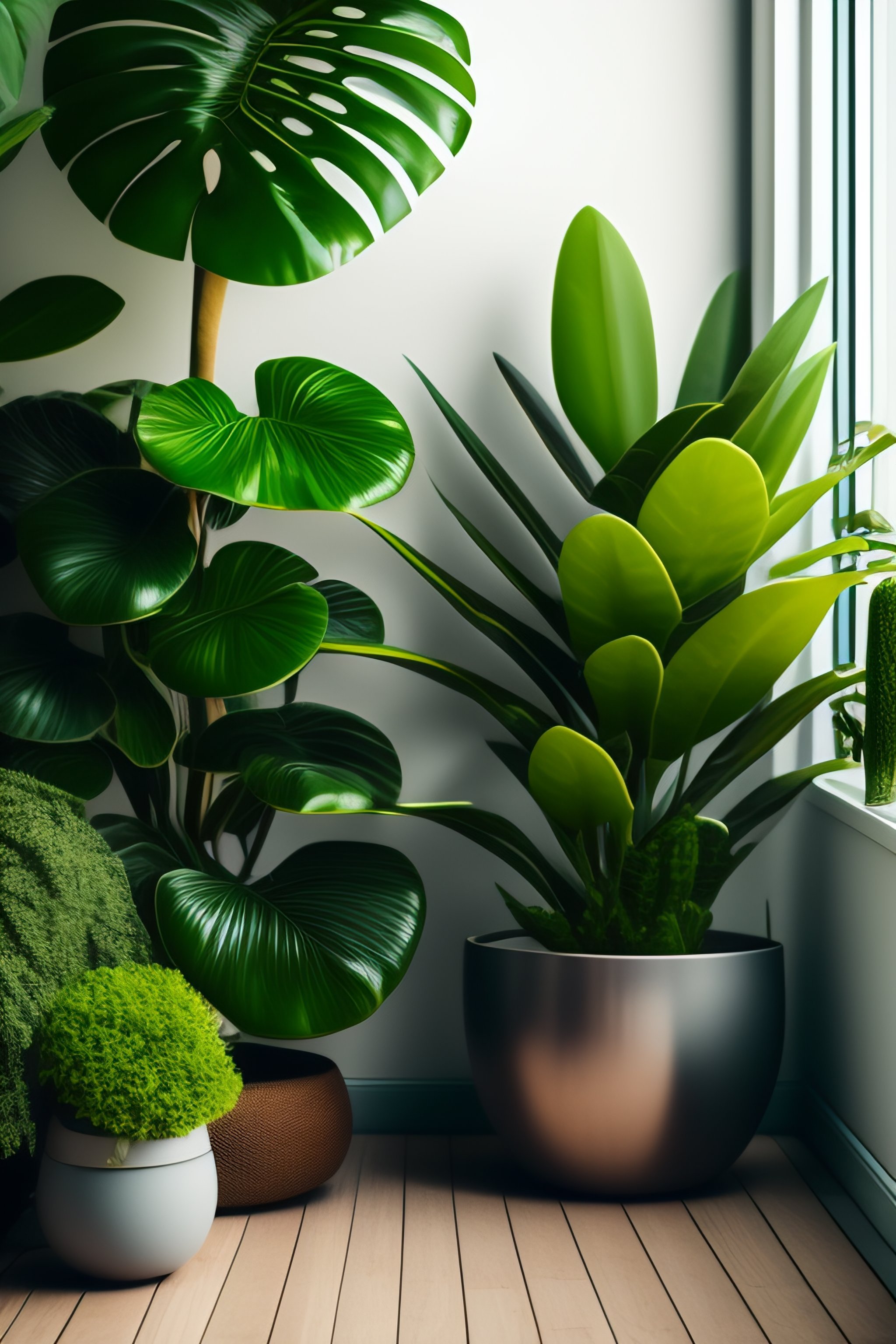 Lexica - Portrait wather and house plants