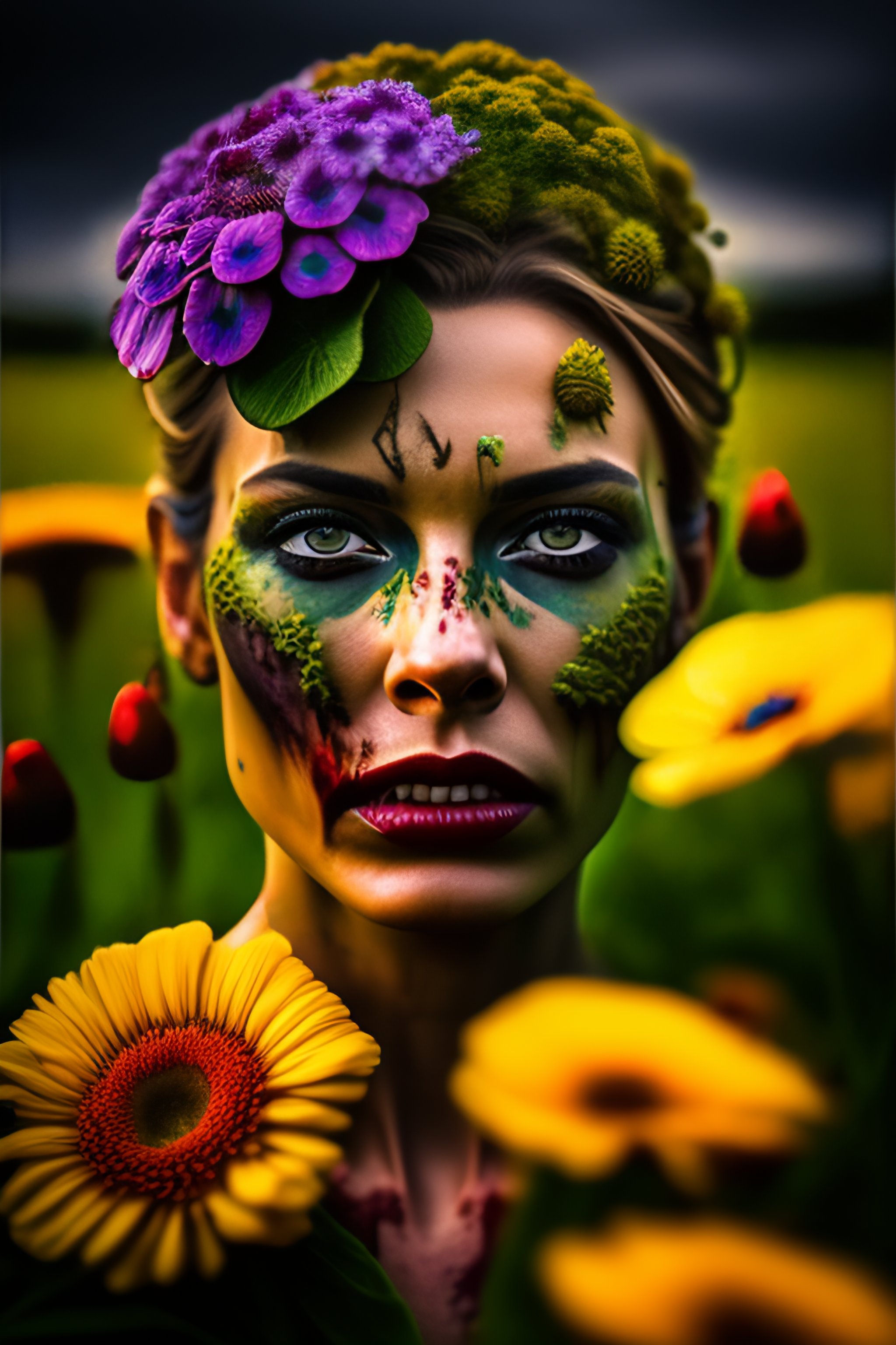 Lexica - A extremely disturbing horror photograph of walking dead ...