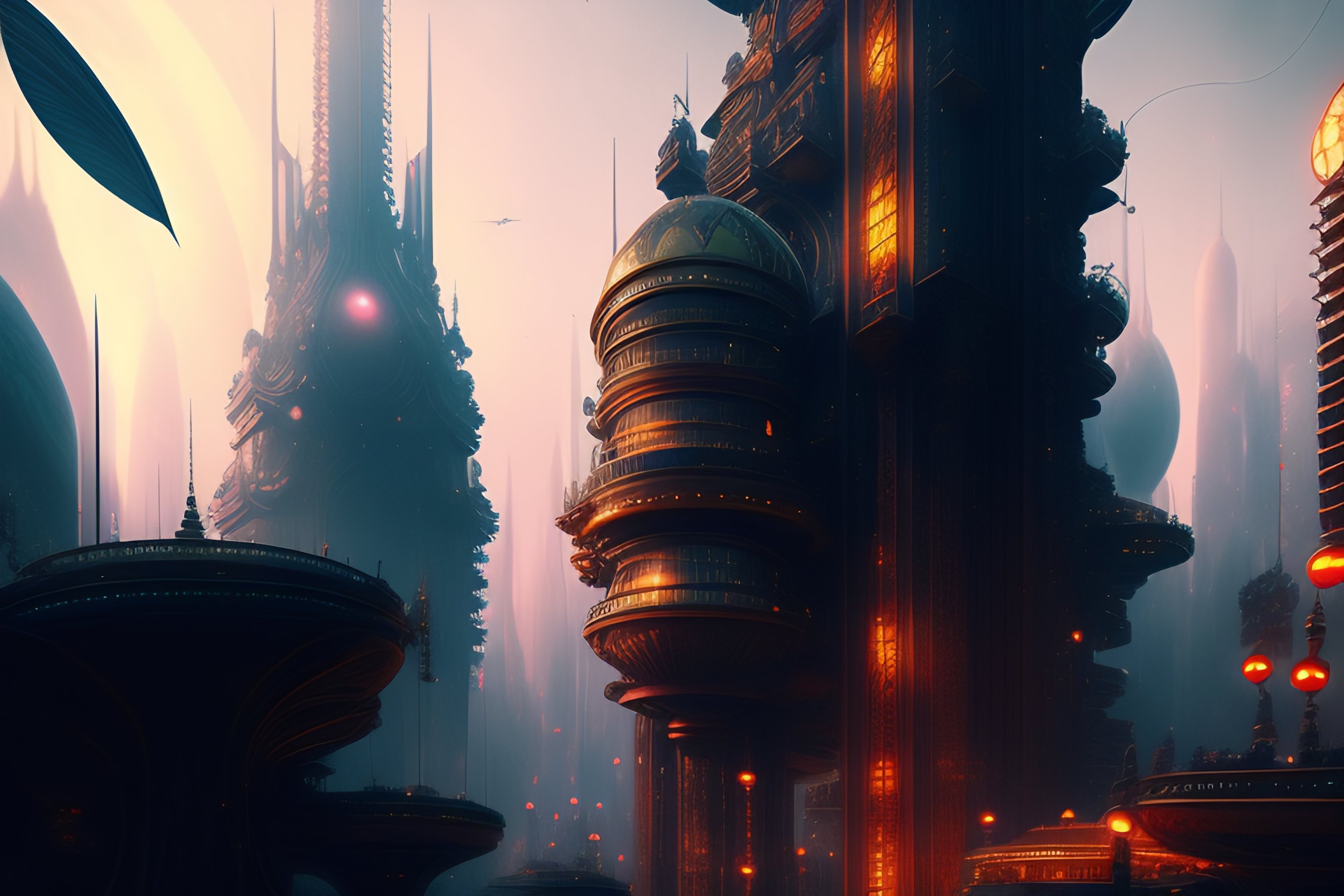 Lexica - Matrix city, steampunk white rabbit style, highly detailed ...