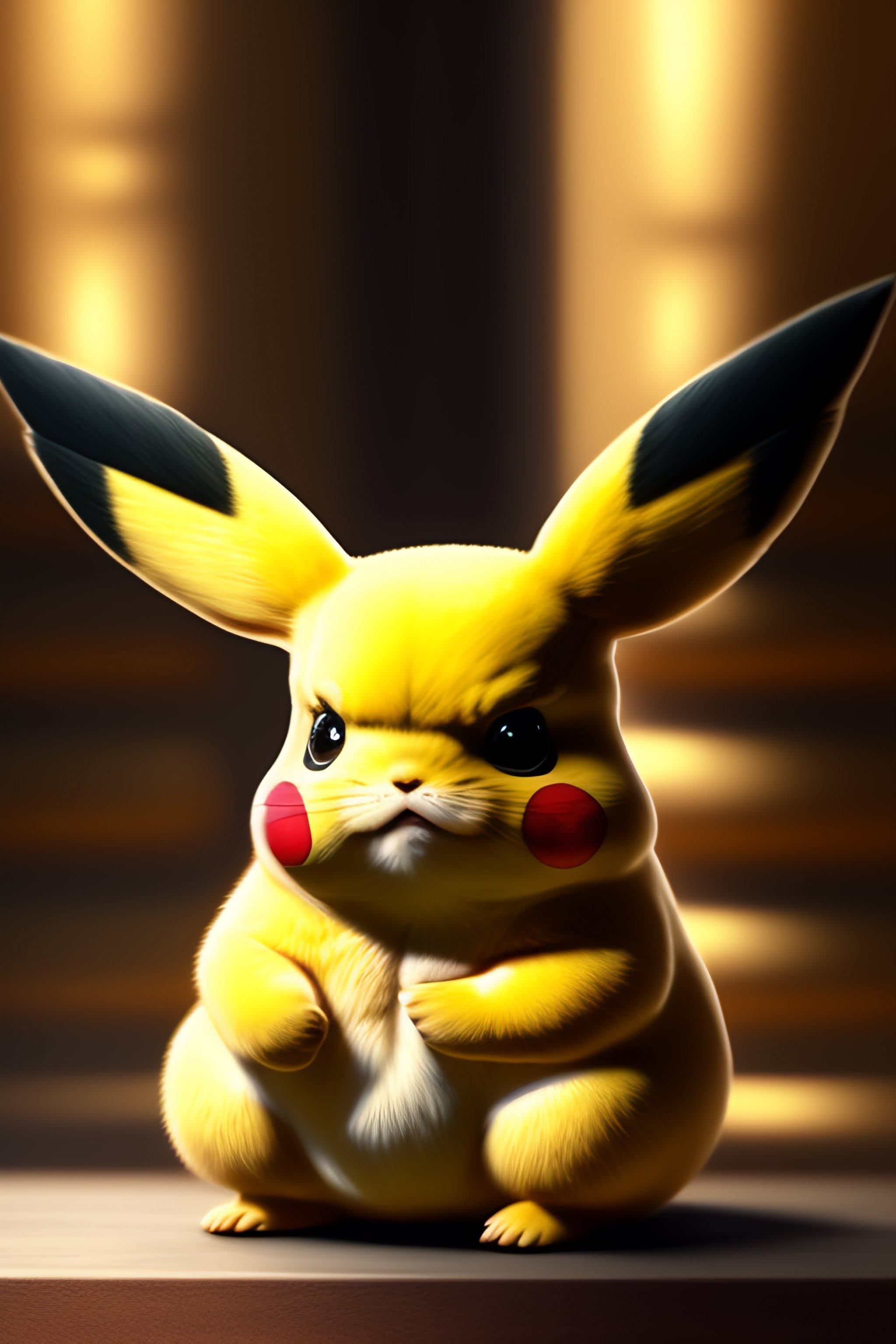 Lexica - Pikachu as god emperor of the universe.