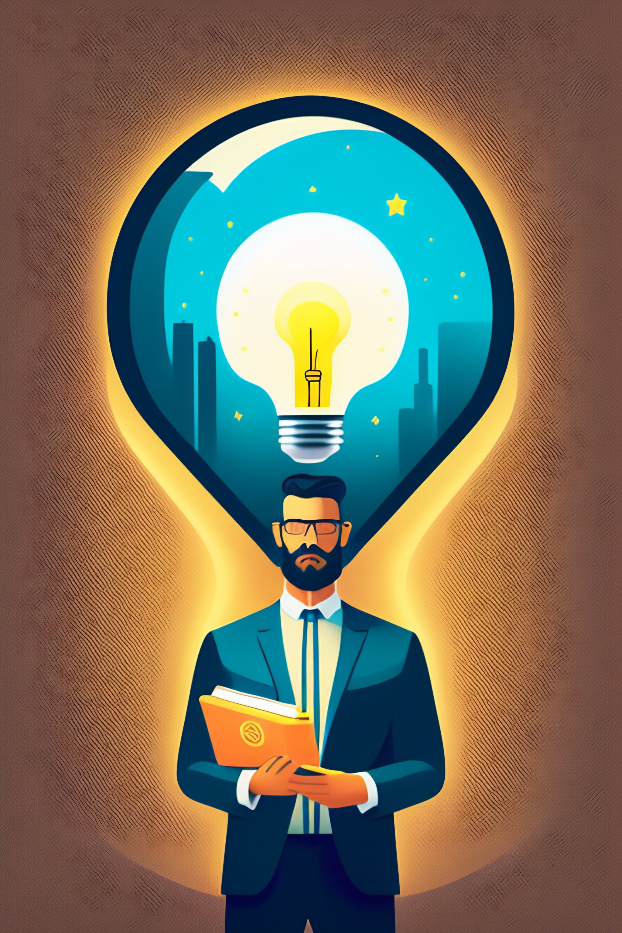 Lexica - Visionary about man walking through the clouds and sky is ...