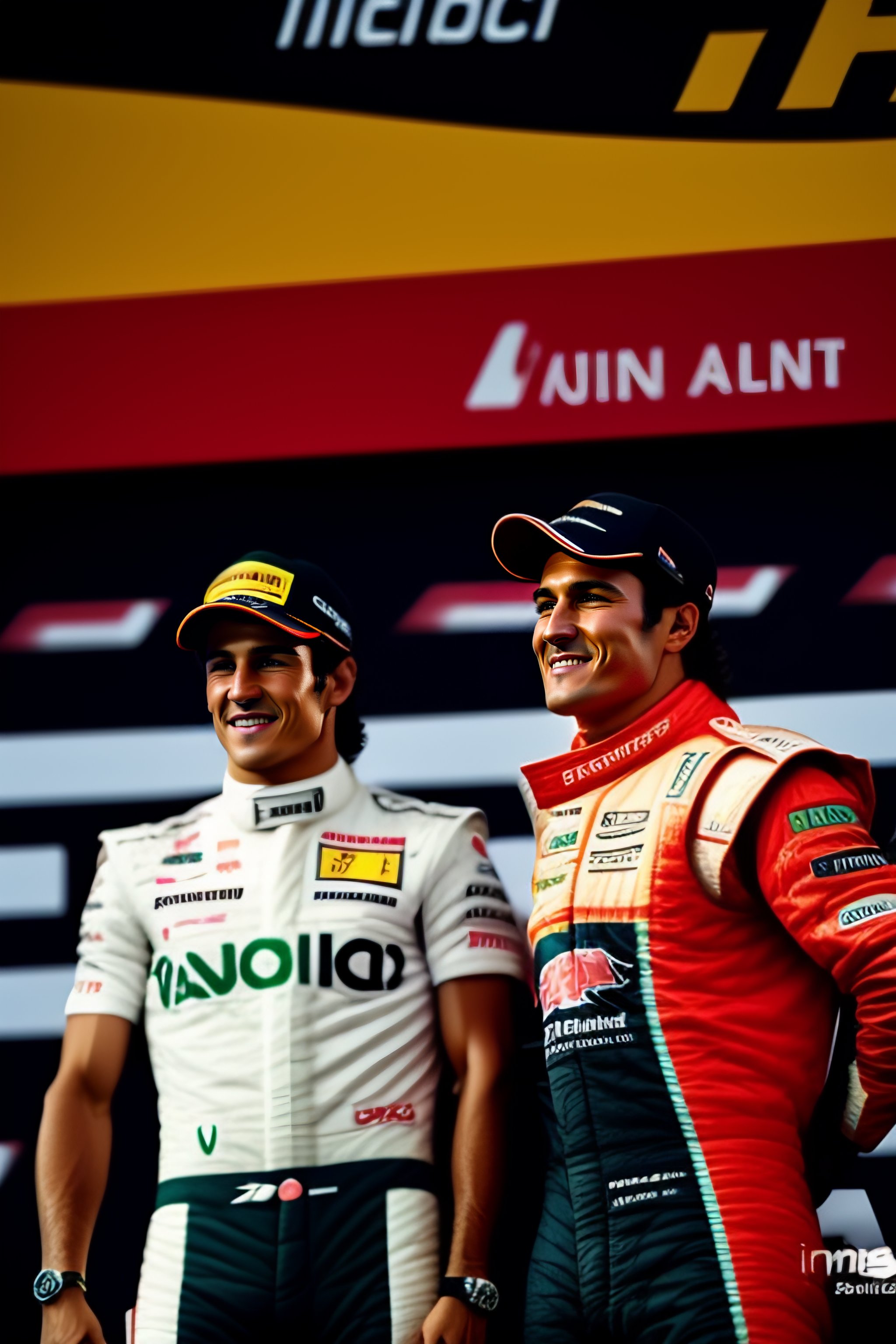 Lexica - Checo Perez winning the Formula 1 podium and next to Michael ...
