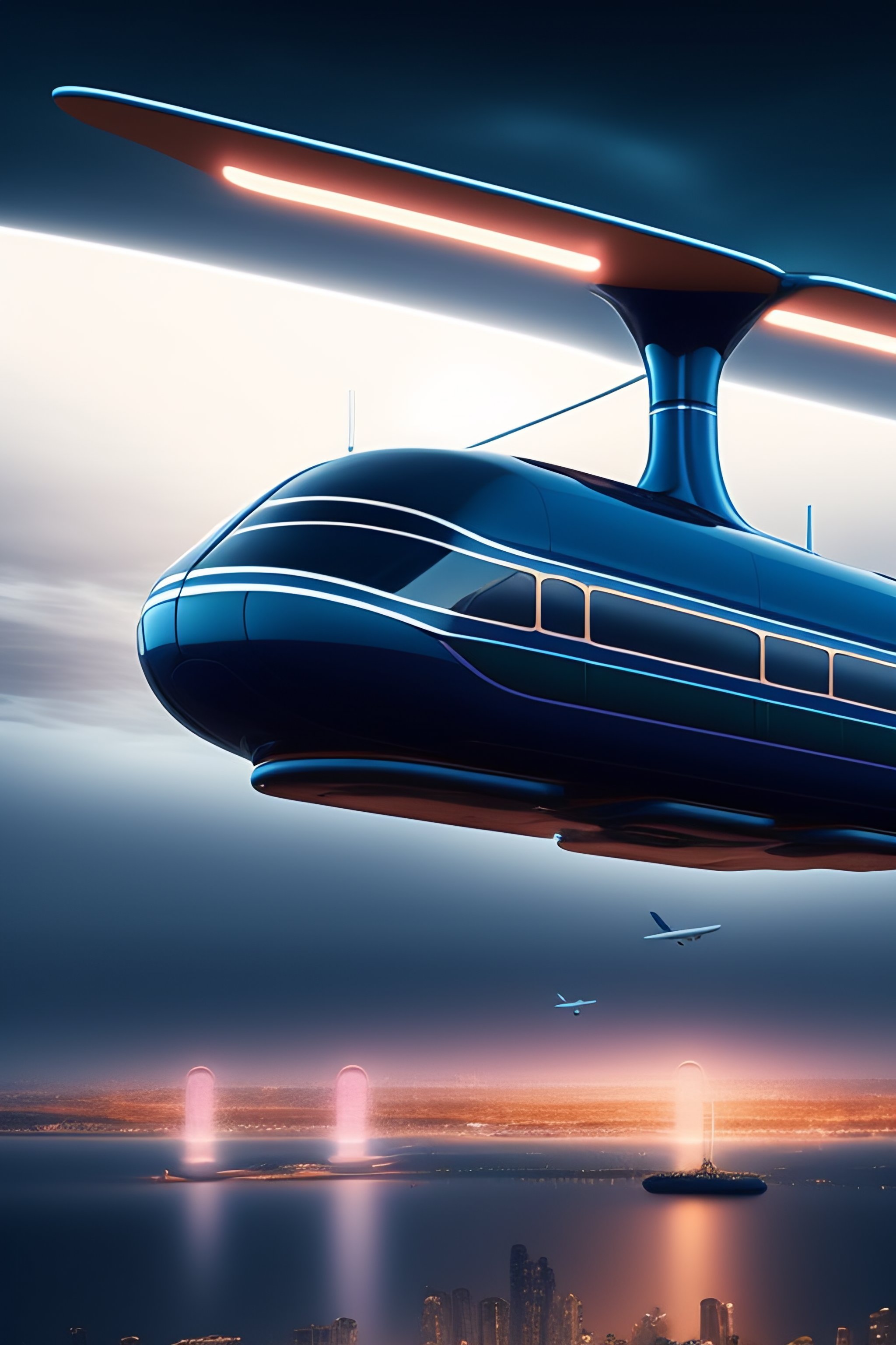 Lexica - Public air transport such as flying taxis or aerial monorails ...