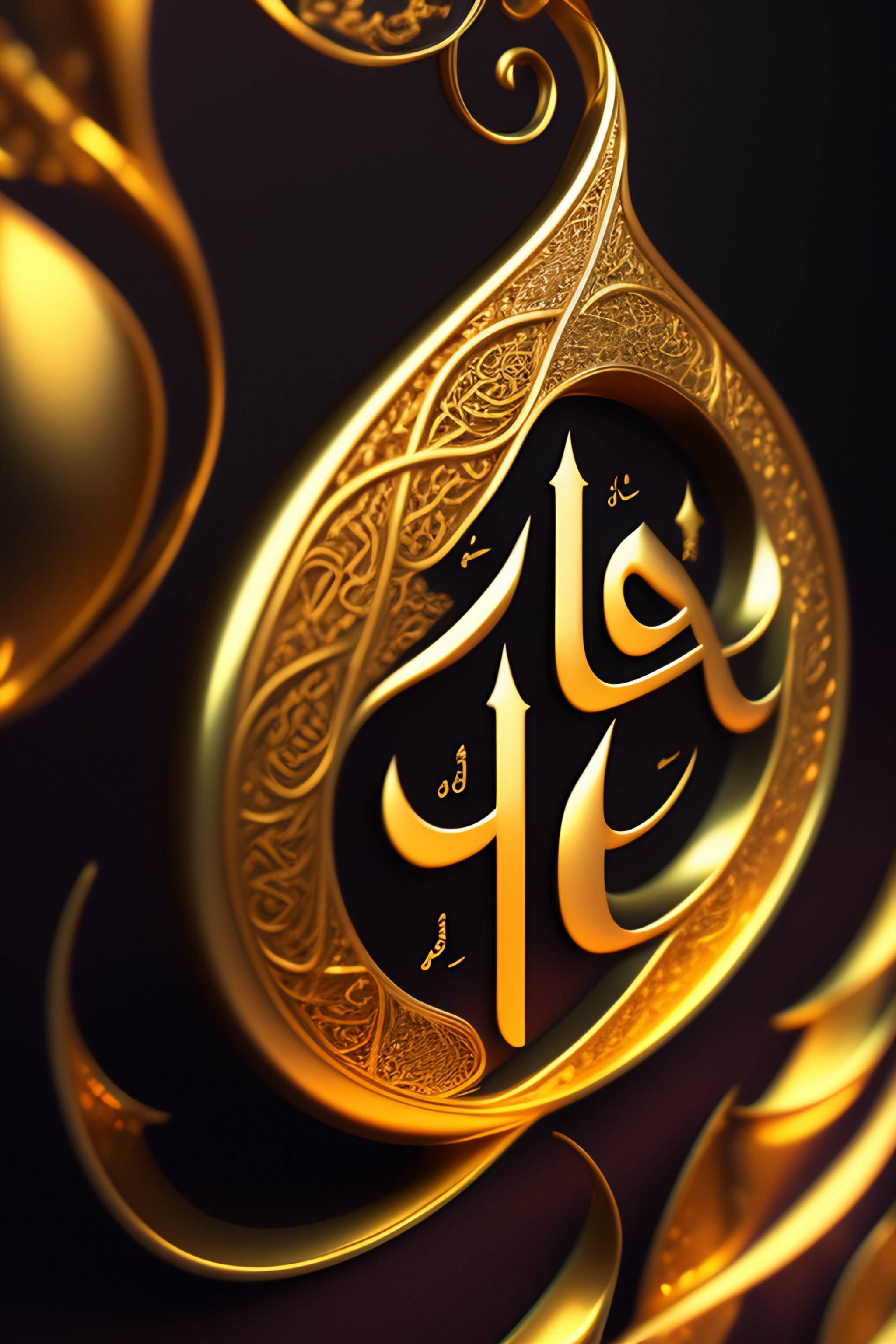 Lexica - Name of Allah written in Arabic calligraphy extremely detailed ...