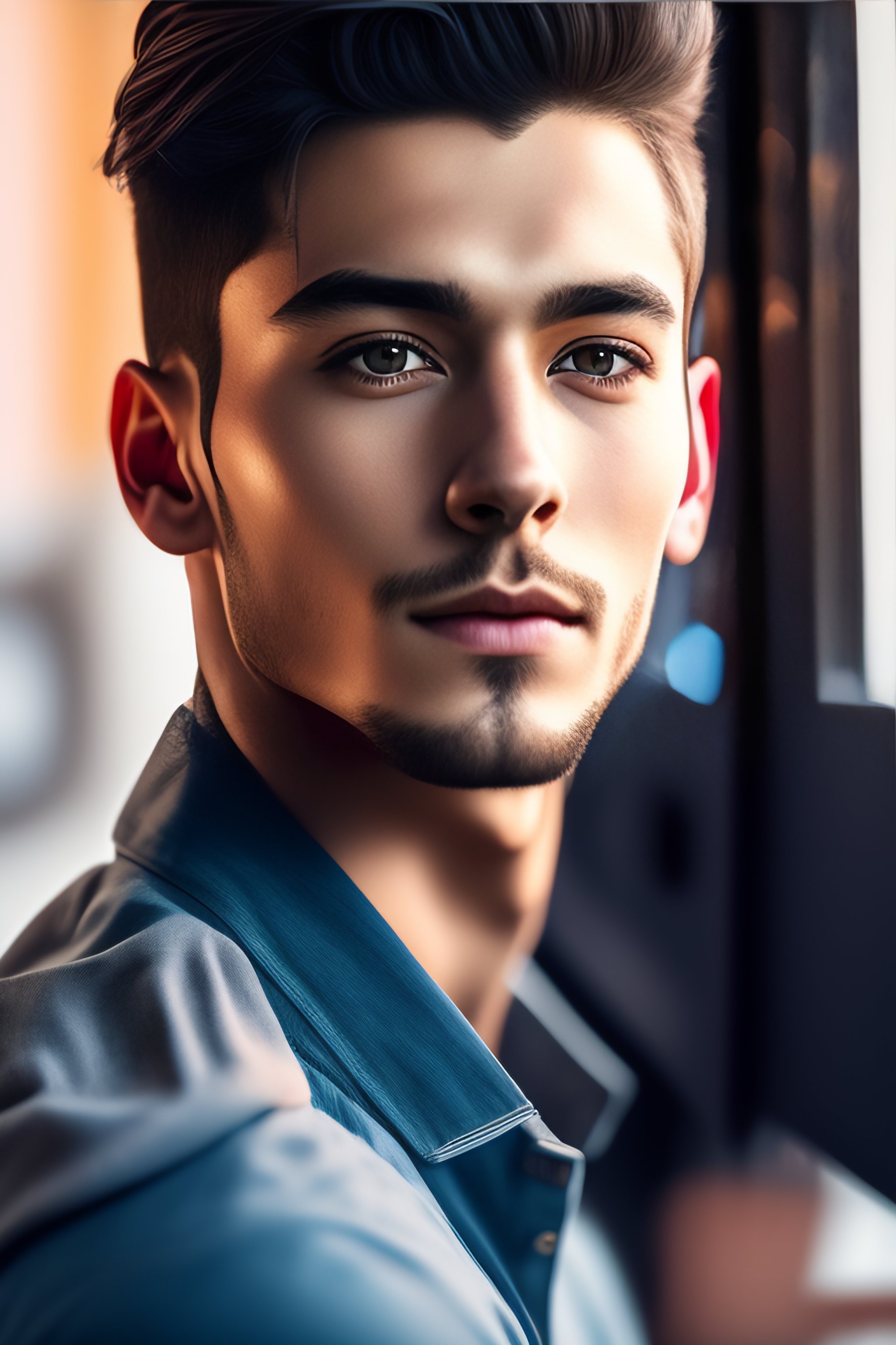 Lexica - A professional photograph of 22 year old men working as ...