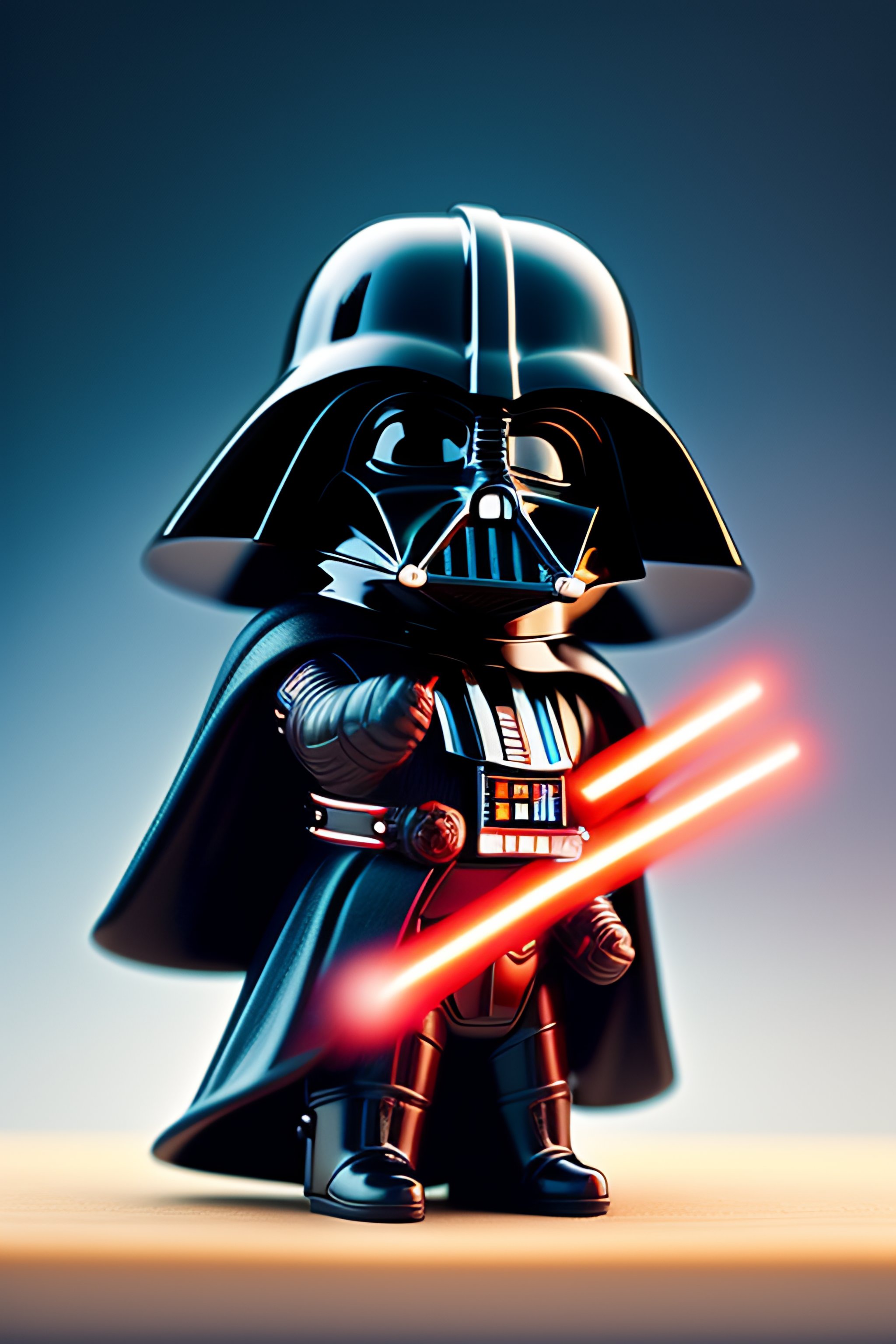 Lexica - Cute, Darth Vader, fight, attack, Anikin sky walker, anime