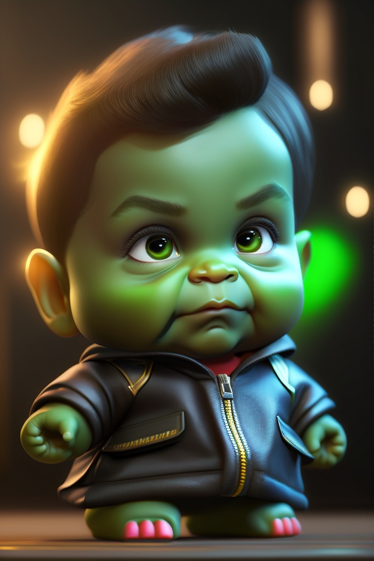 Lexica - Cute baby hulk, photo realistic, unreal engine, cinematic ...