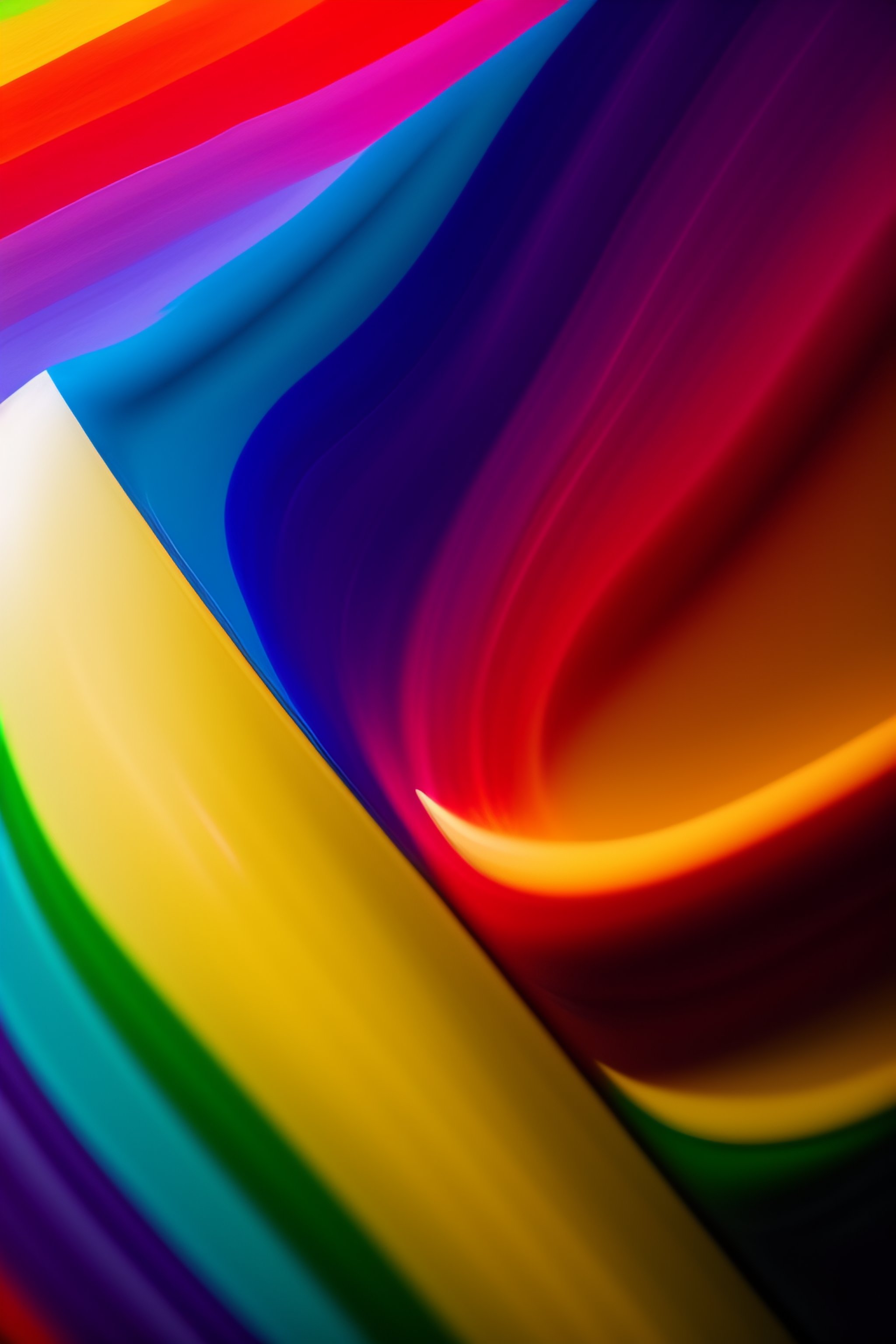 Lexica - A large trait of paint with the lgbt colors made by a large brush