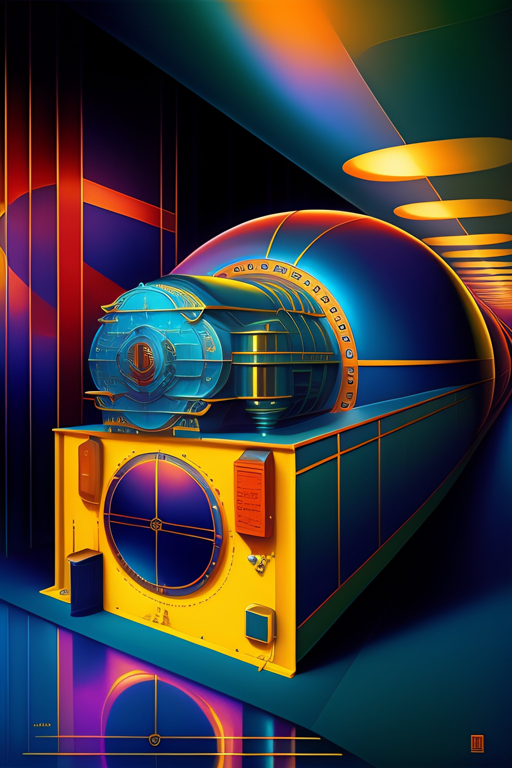 Lexica - Detailed particle accelerator, CERN. 1 9 3 0 s style ...
