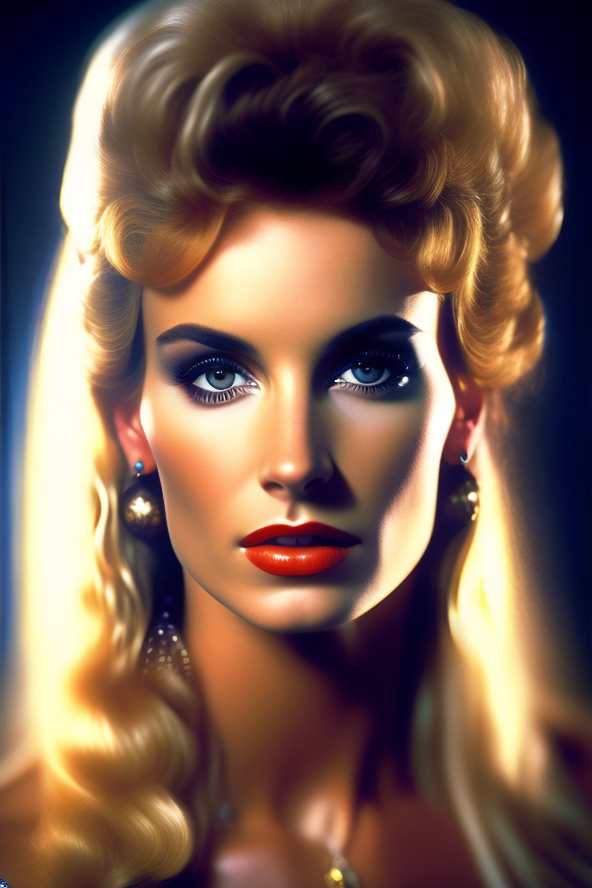 Lexica - A portrait of a 1980s beautiful young woman, heavy metal rock ...