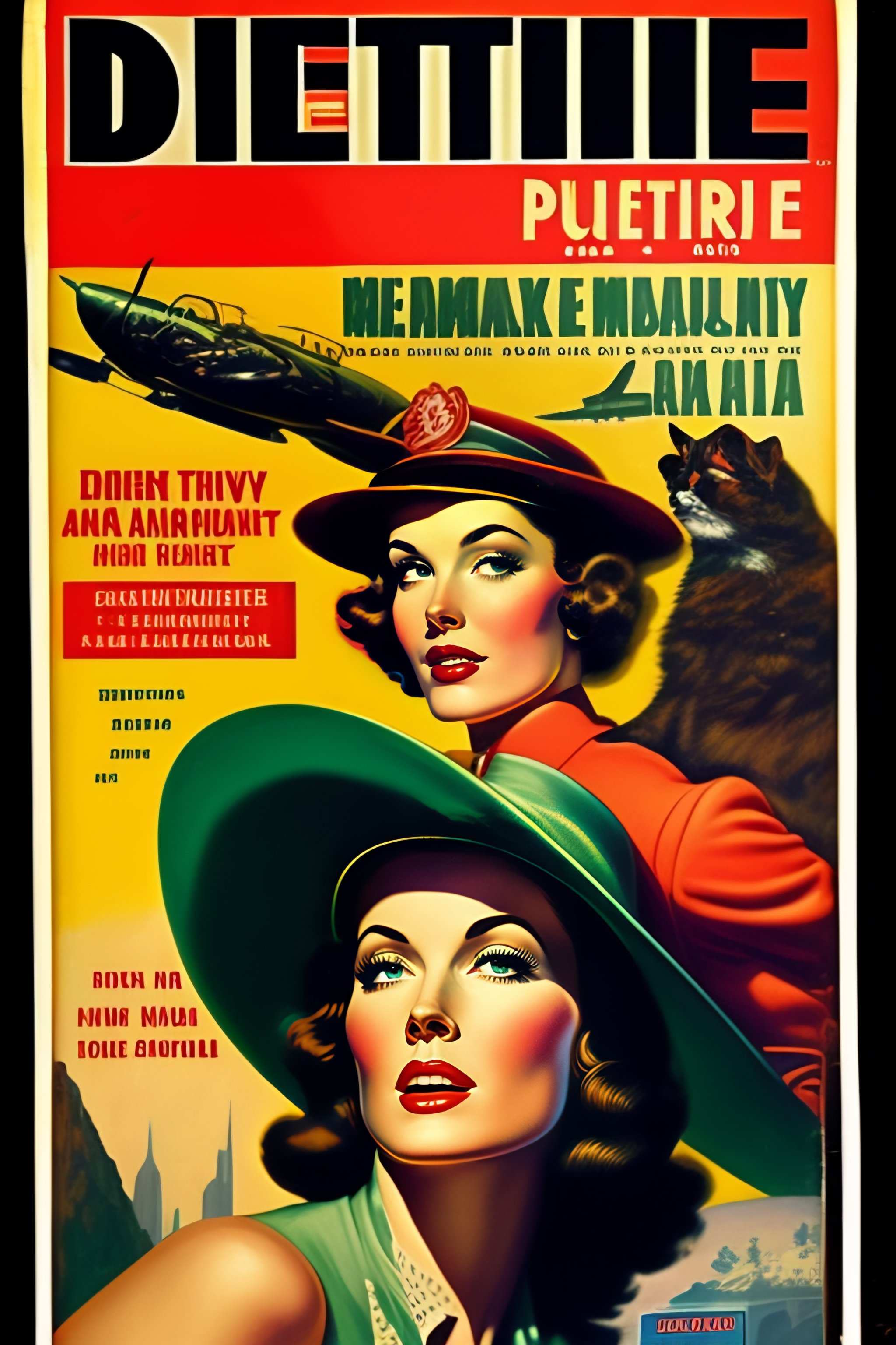 Lexica - Dime detective pulp magazine cover 1945