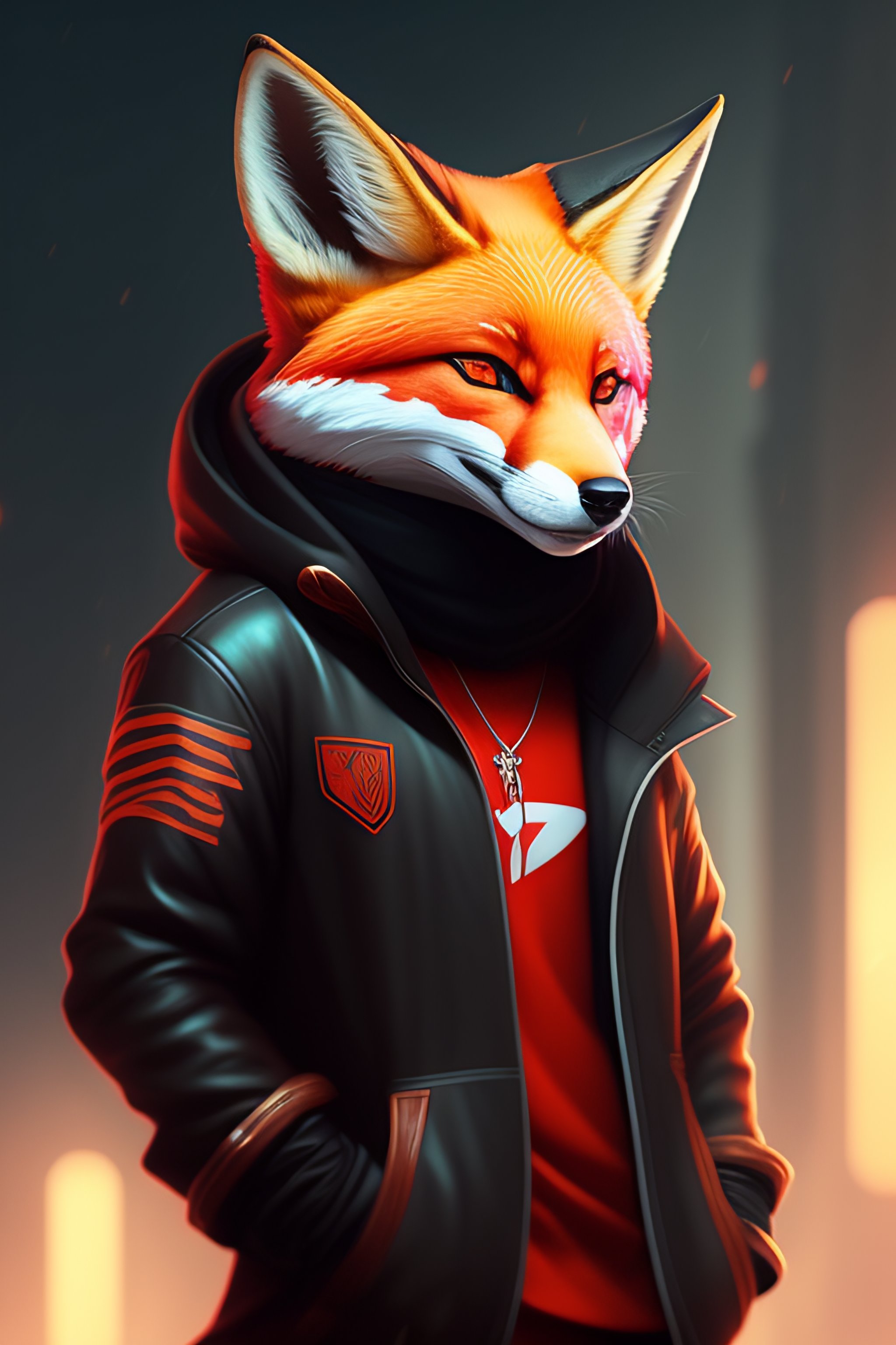 Lexica - A league of legends concept art of an anthropomorphic red fox ...