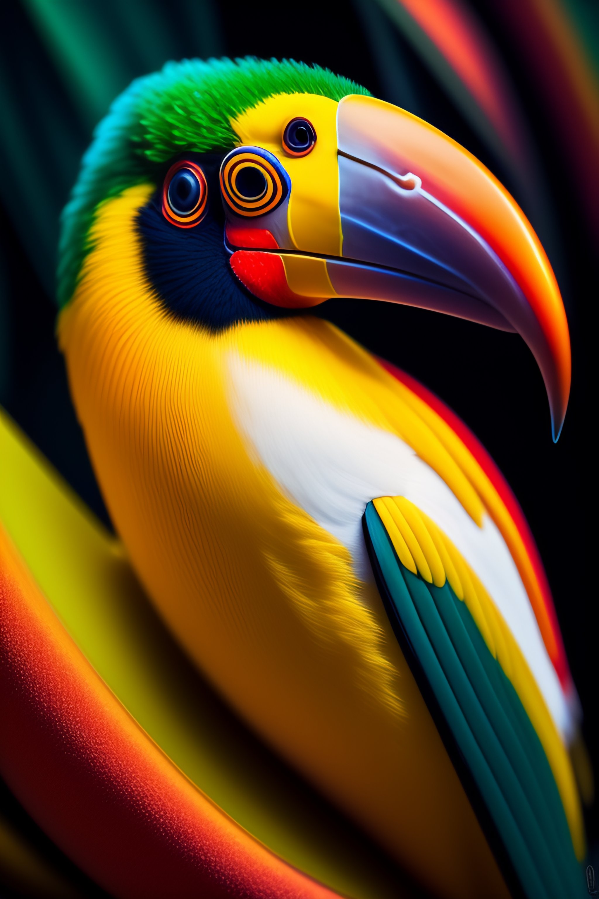 Lexica - Fantasy toucan detail, award winning photography, intricate ...