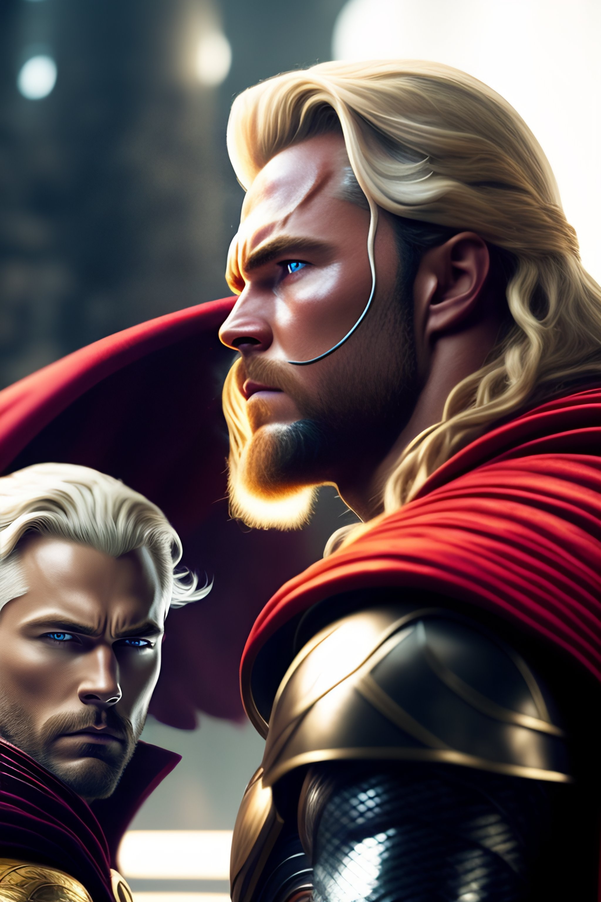 Lexica - Thor and Odin fighting together