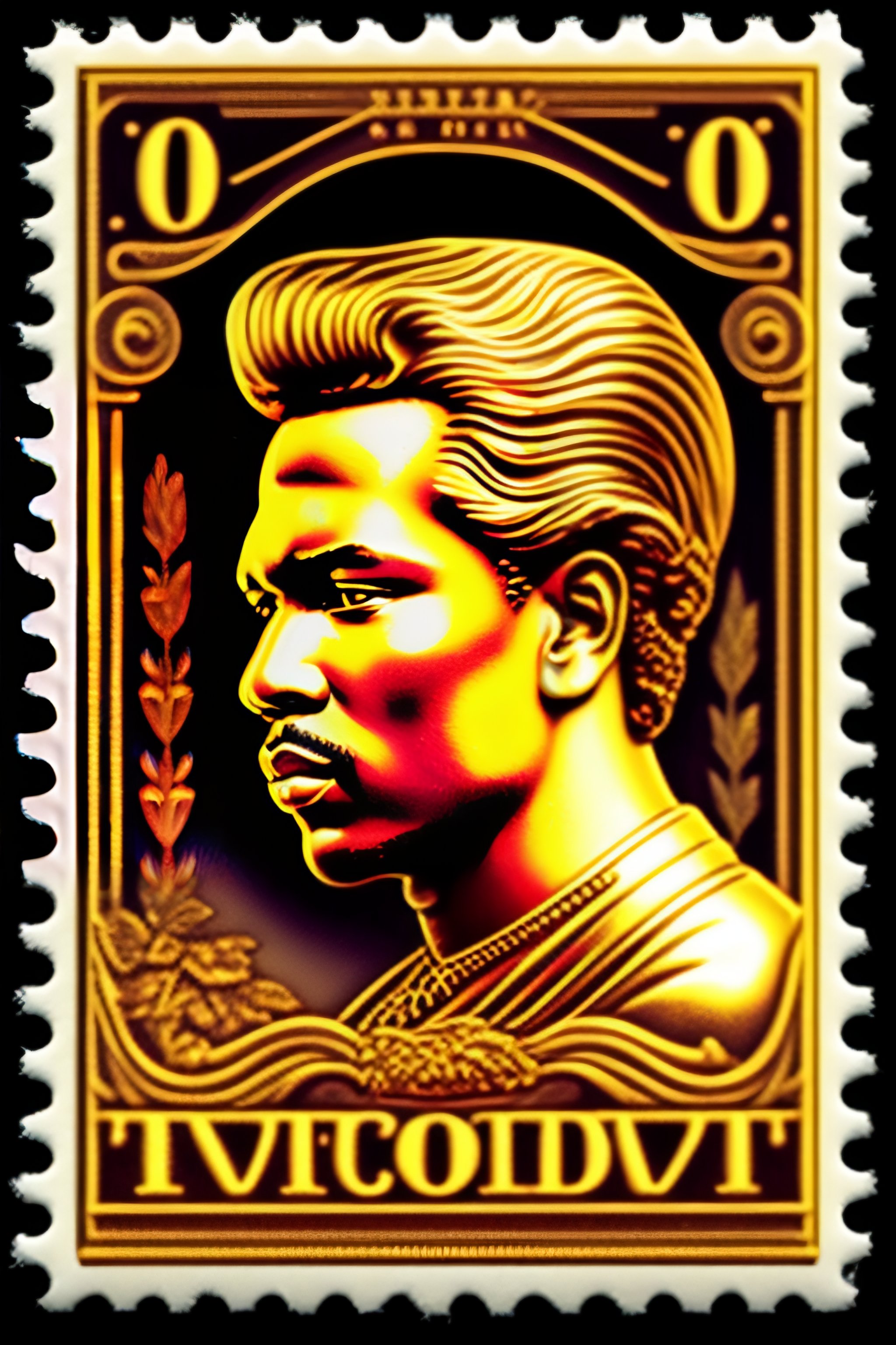 Lexica - Gold nft collectible stamp of 50 cent