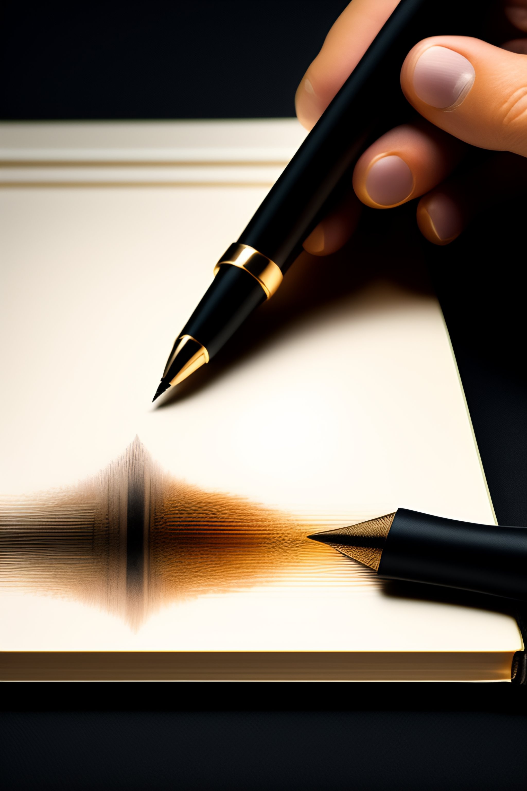 Lexica - A pen-plotter writing "Tracing the Line" on the cover of an ...