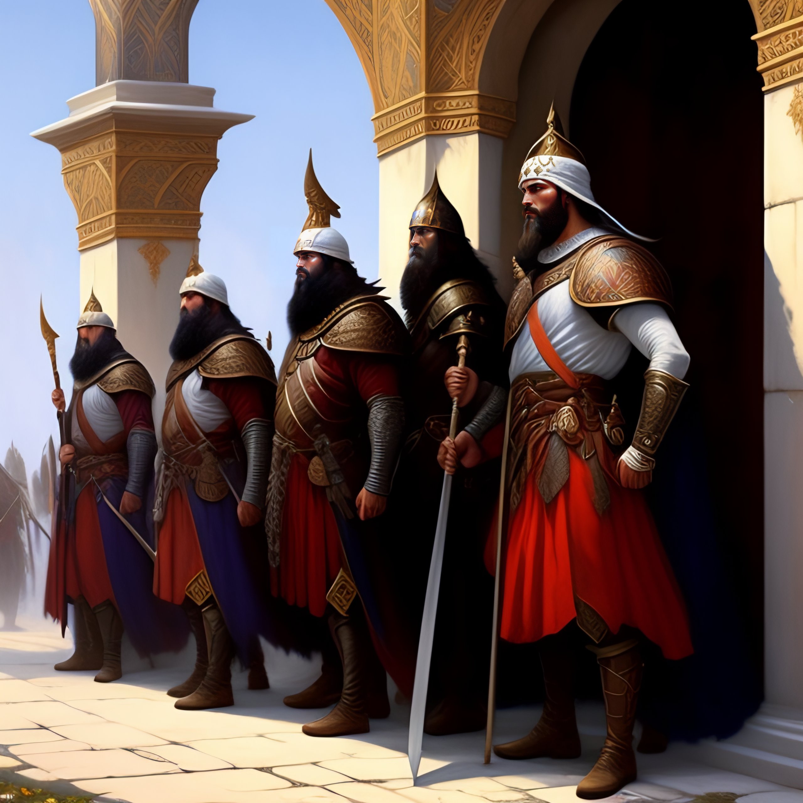 Lexica - Medieval varangian guard, concept art, intricate details ...