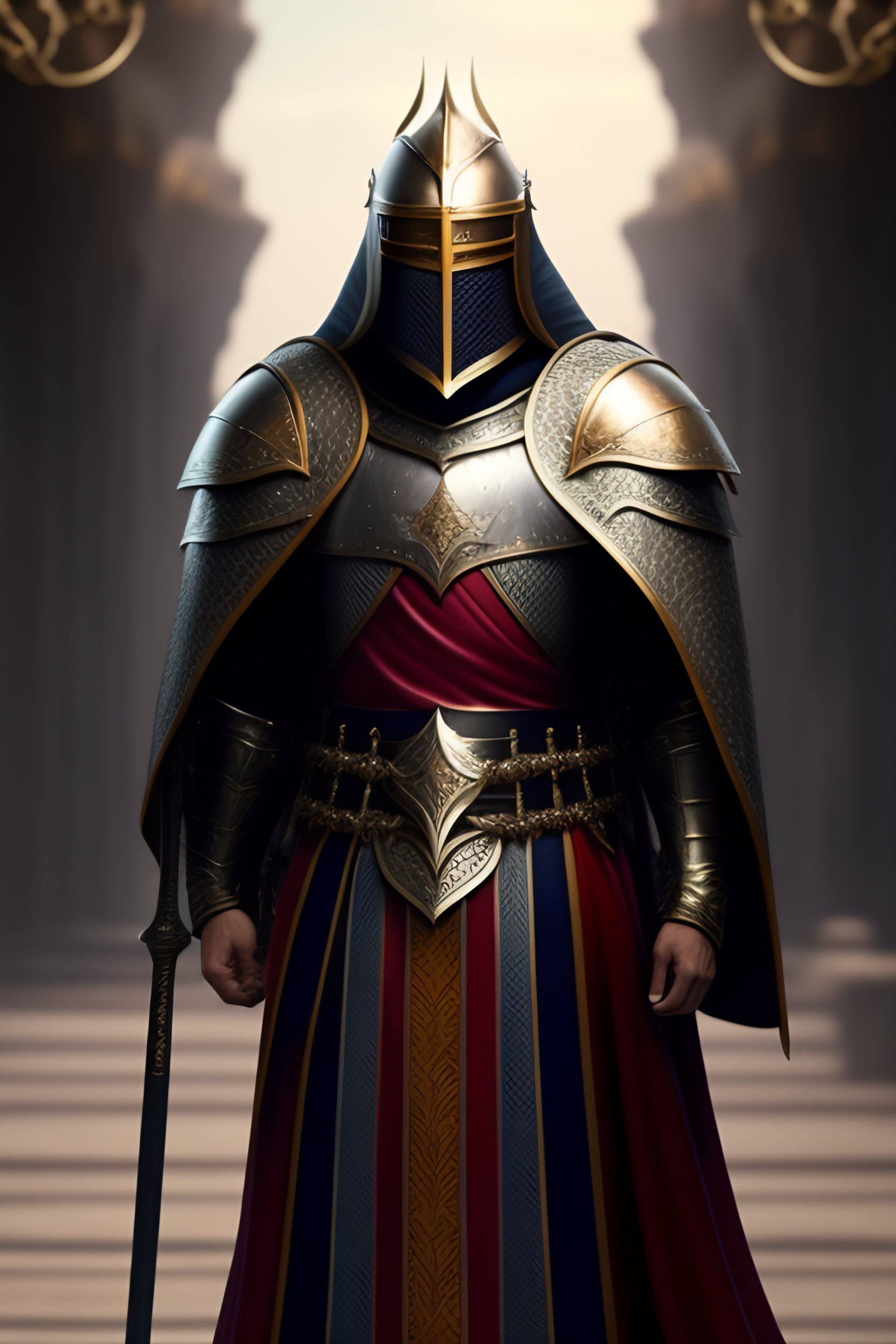 Lexica - Charming knight wear light armor and robe
