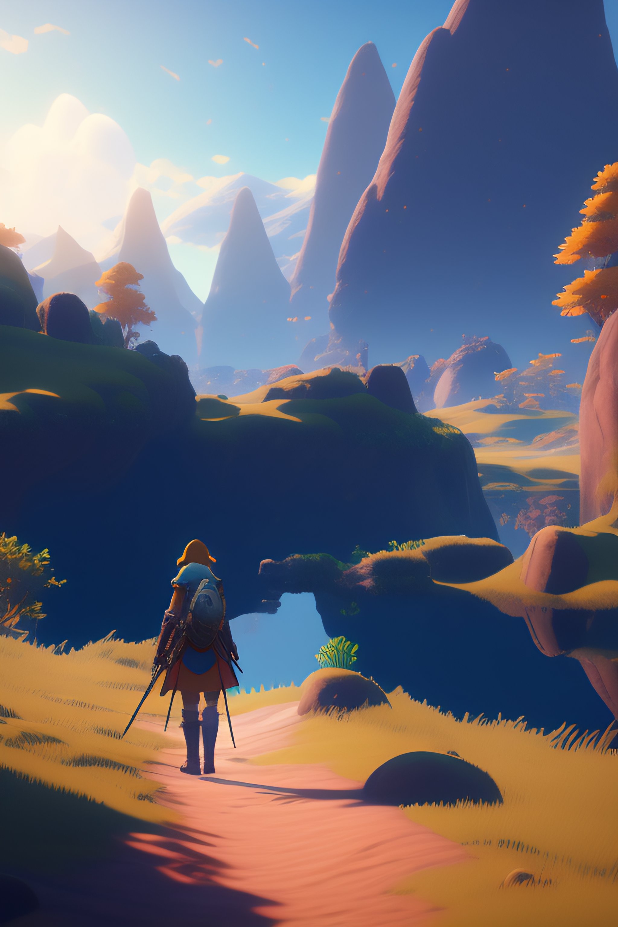 Lexica - Walking on the starlight,dreamy ultra wide shot, atmospheric, hyper realistic, epic ...