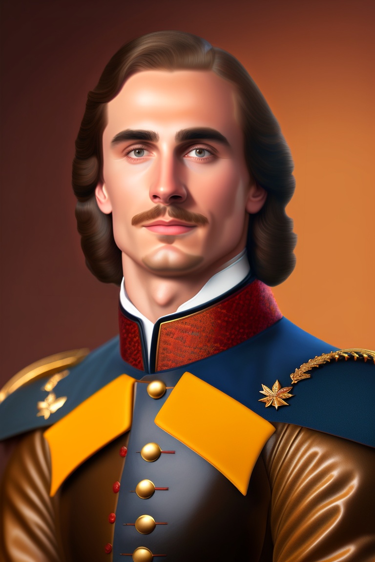 Lexica - An aesthetic, hyper detailed portrait of a Peter the Great ...