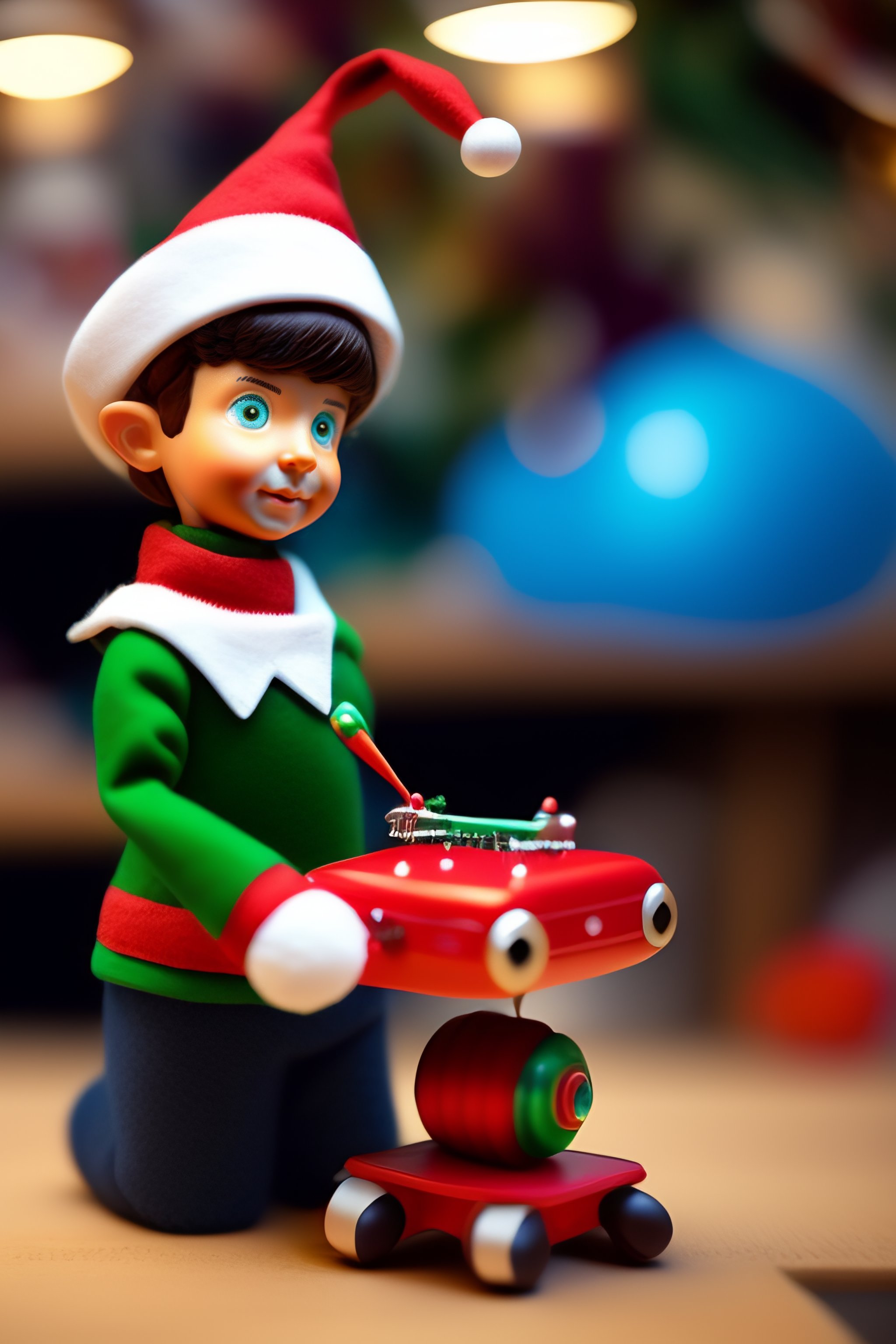 Lexica - A real elf making a robot toy
