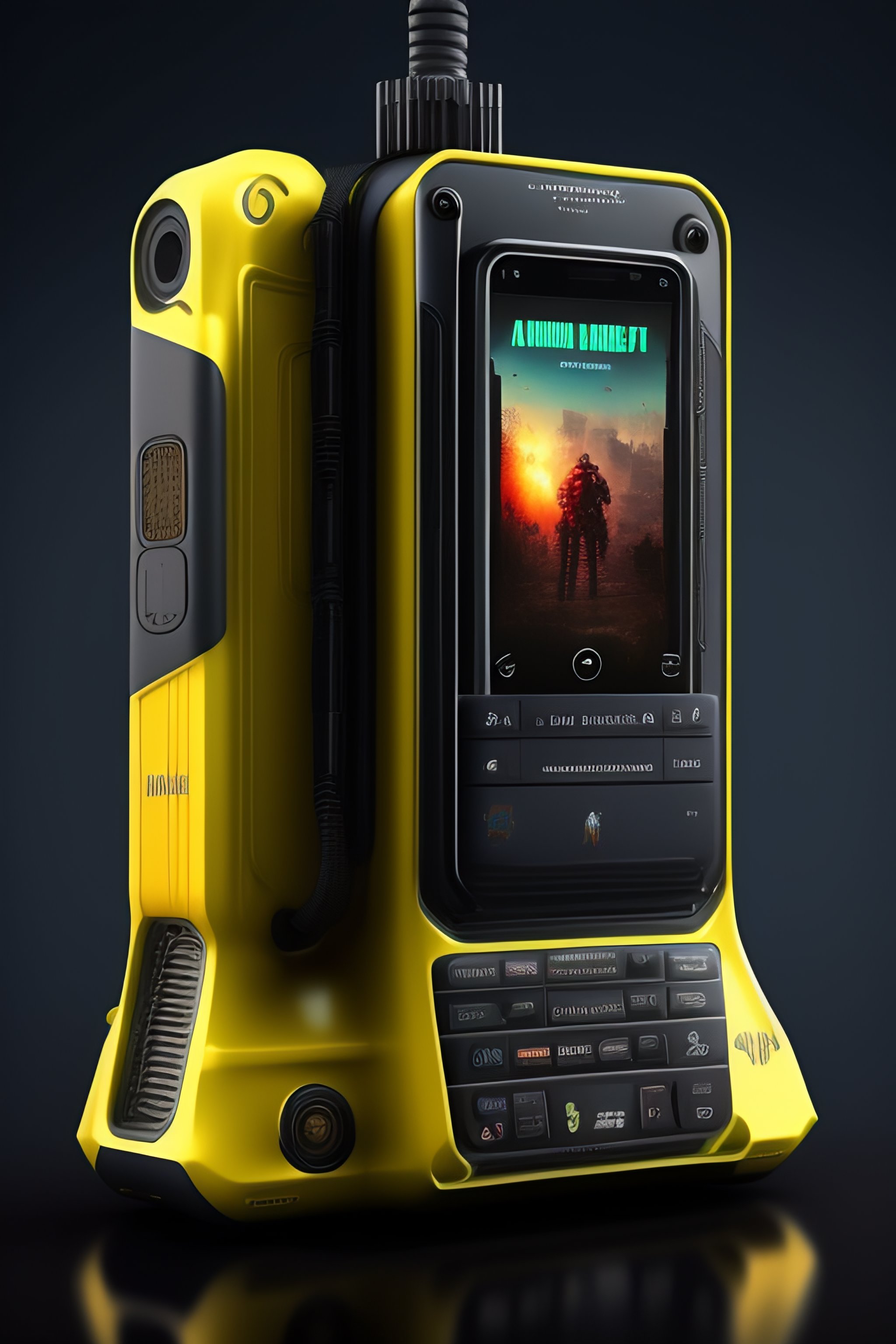 Lexica - An extremely complex Fallout 4 Mobile phone,Waste punk