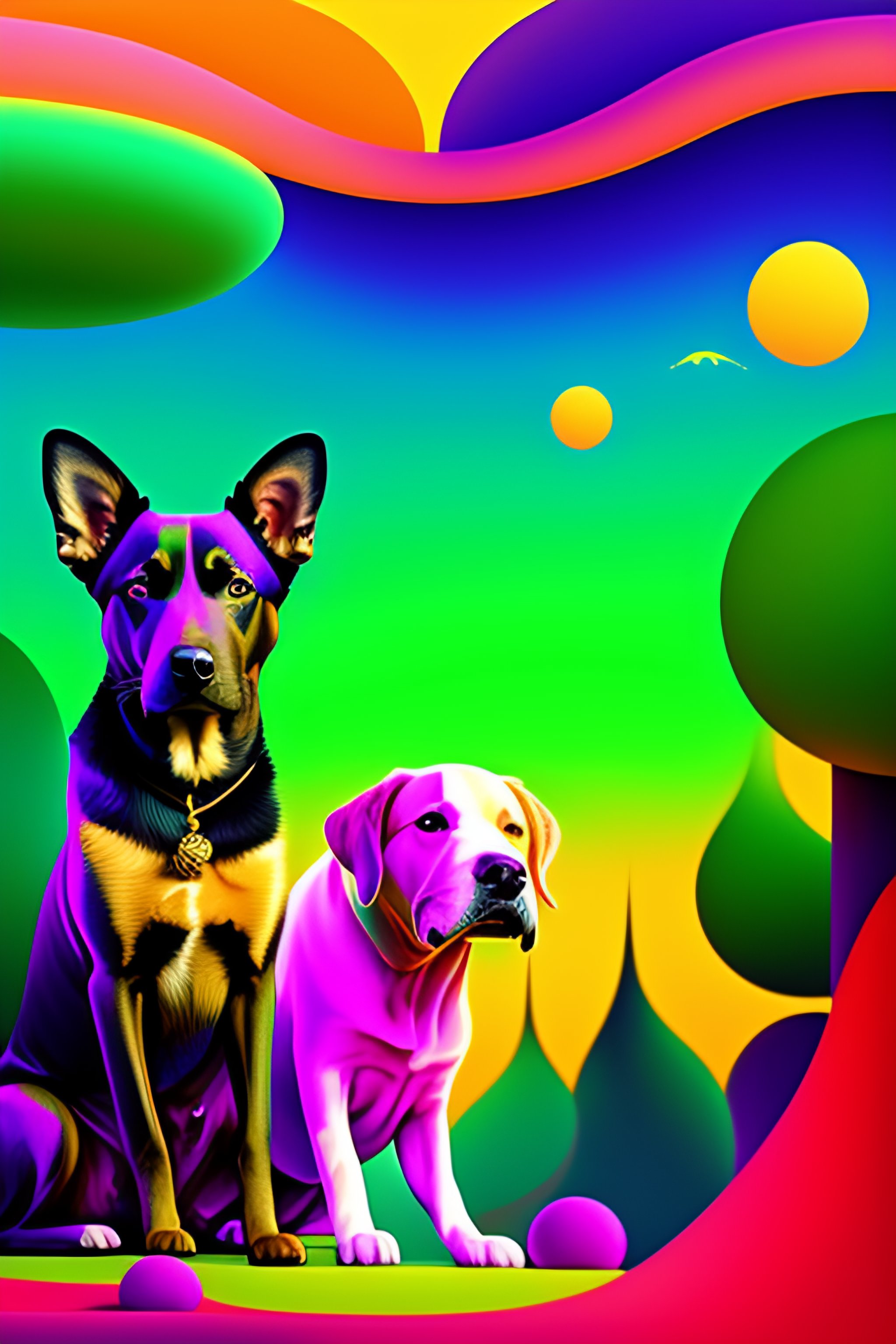 Lexica - Design a vibrant and colorful album cover that pays homage to ...