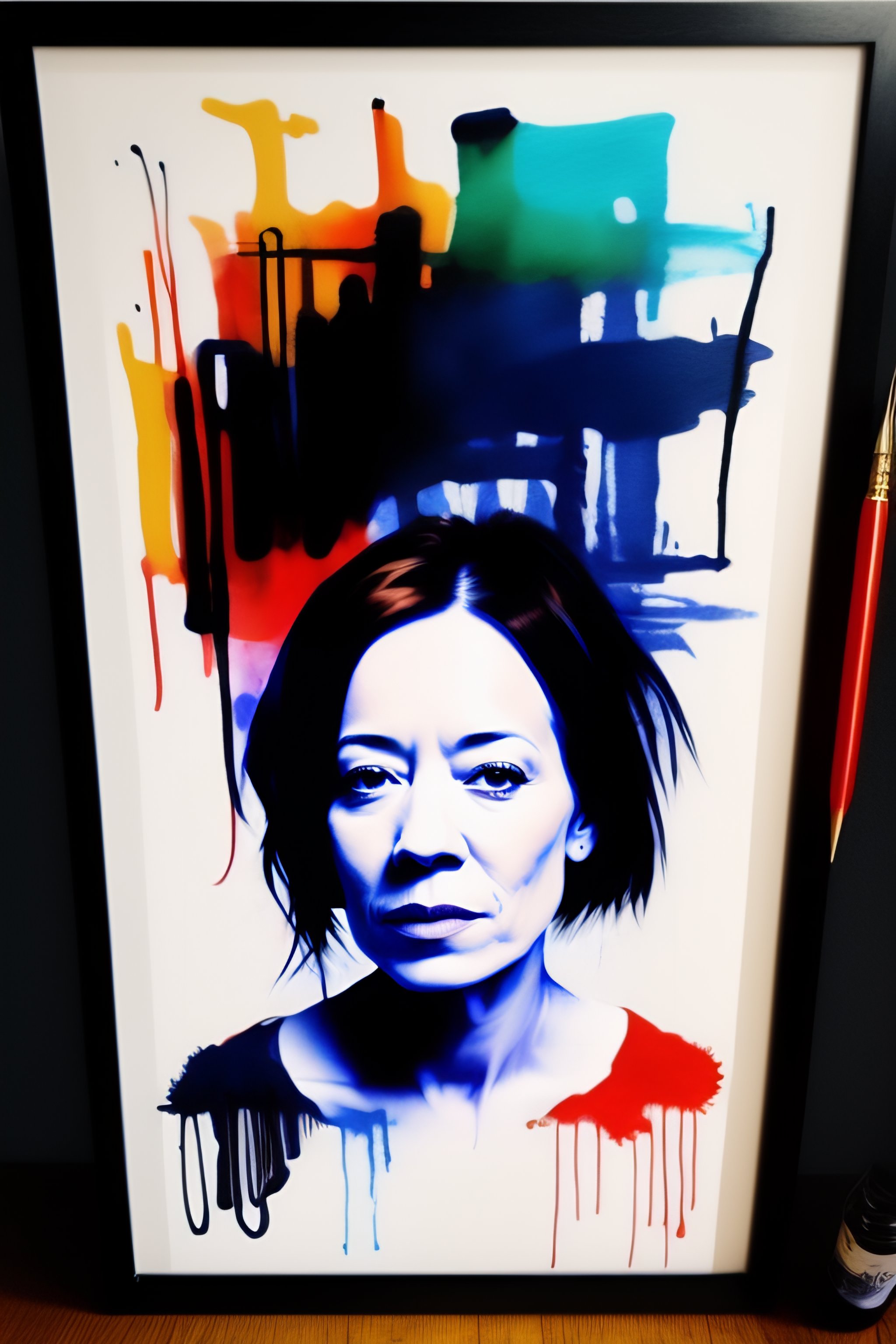 Lexica - Draw an abstract marker doodle of Beth Gibbons from the band ...