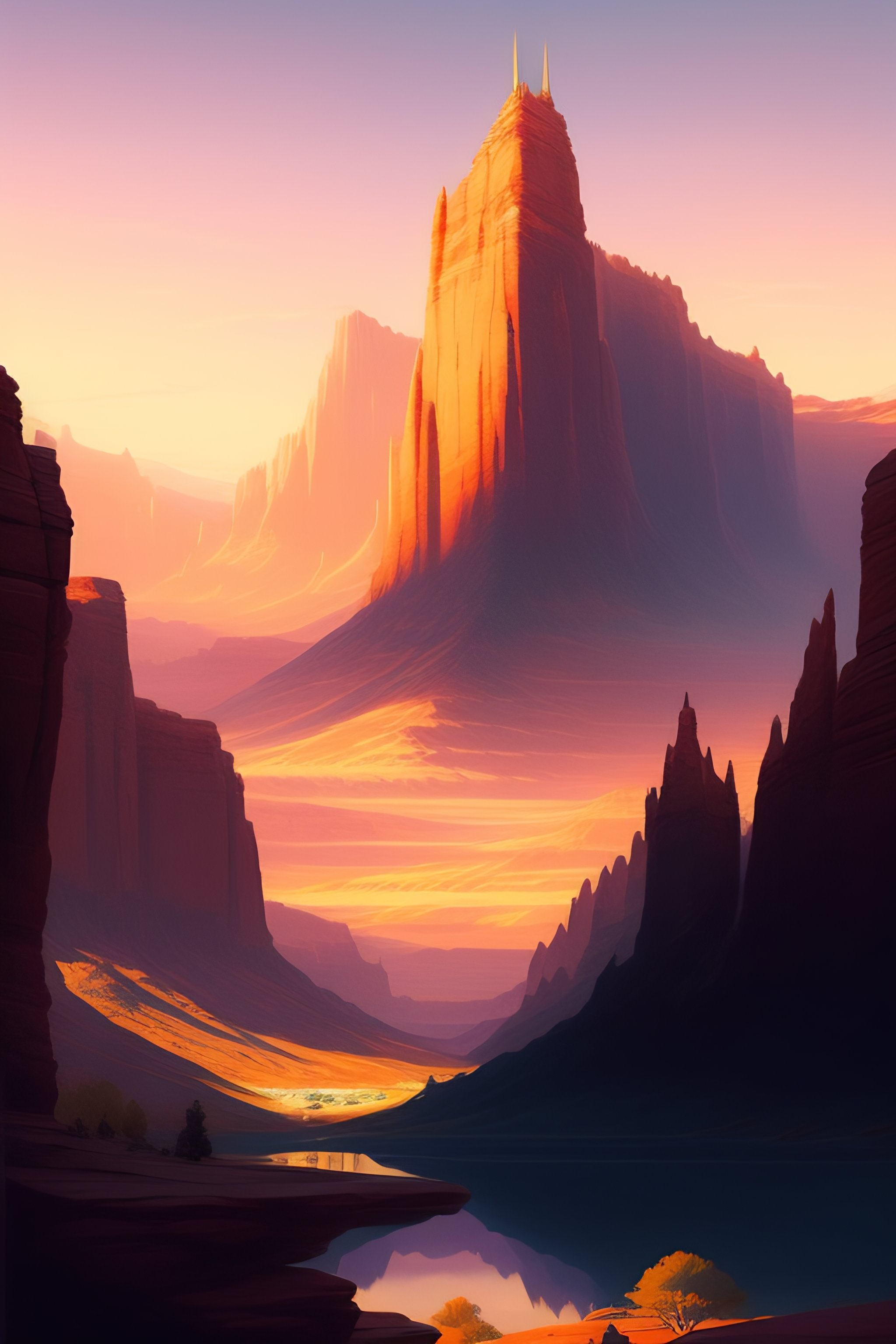 Lexica - Greg rutkowski travel poster utah