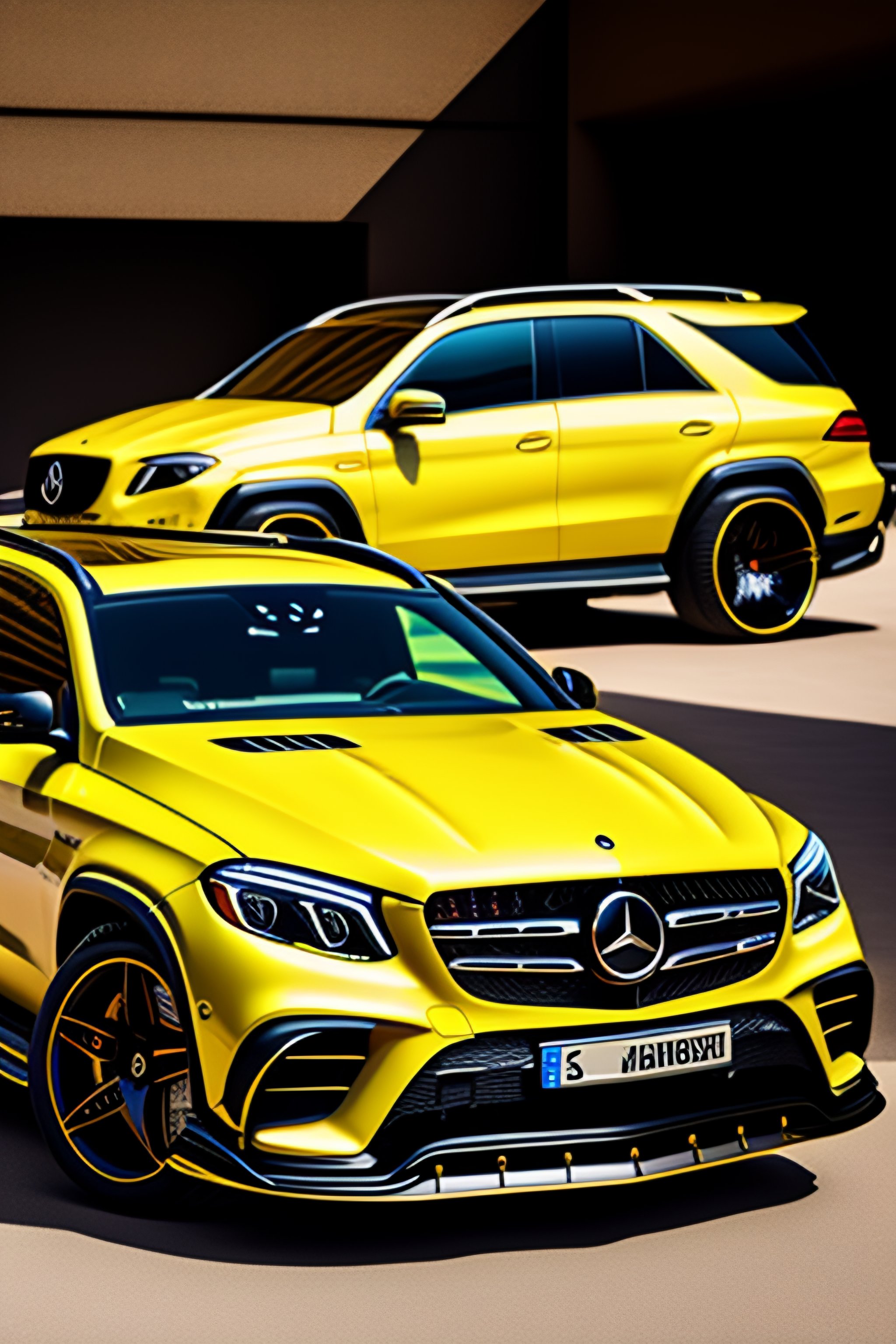 Lexica - Yellow and black Mercedes Benz GLE 53 AMG
