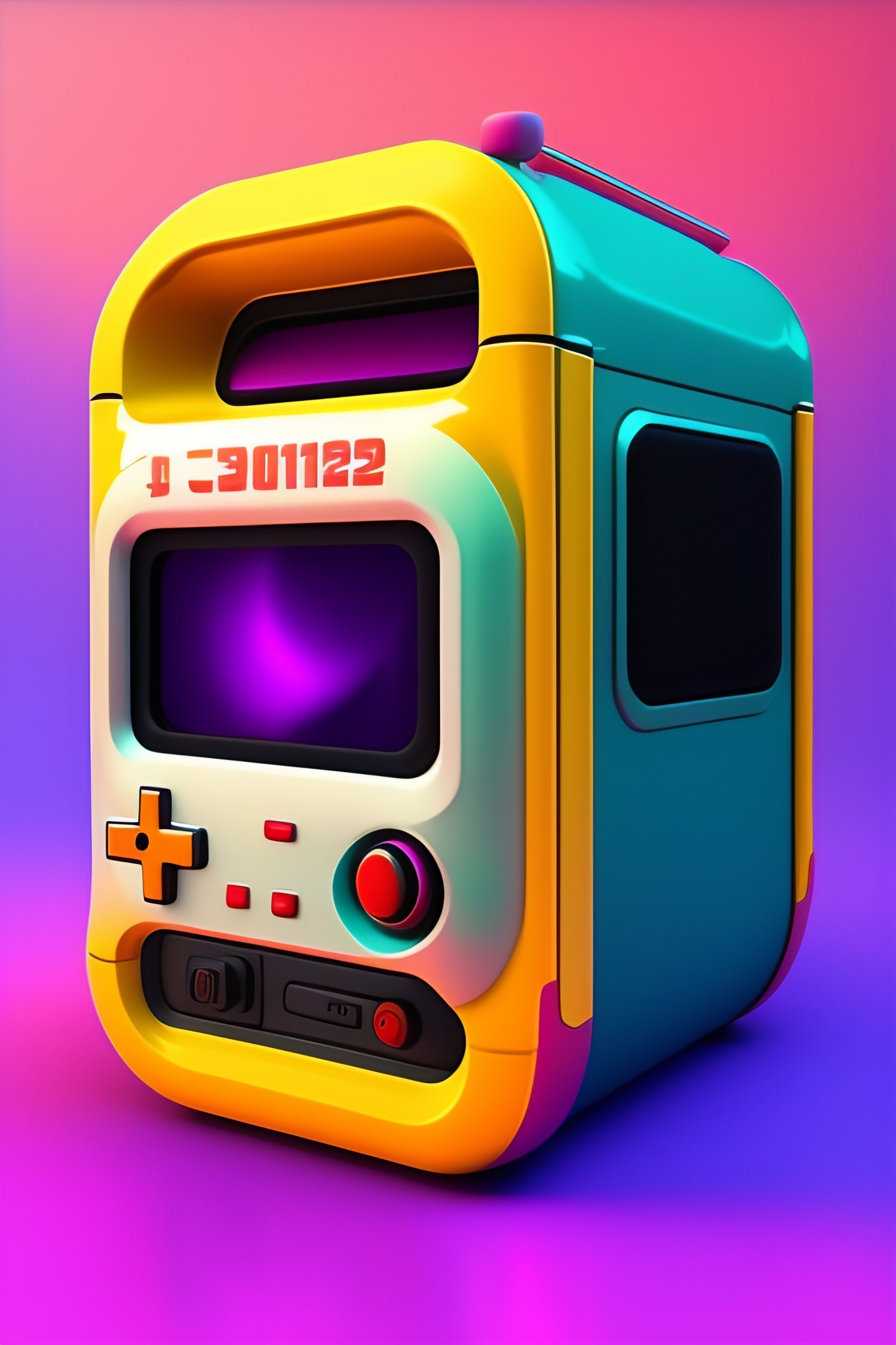 Lexica - Cartoon cute gaming computer, retro style --v 4 --q 2