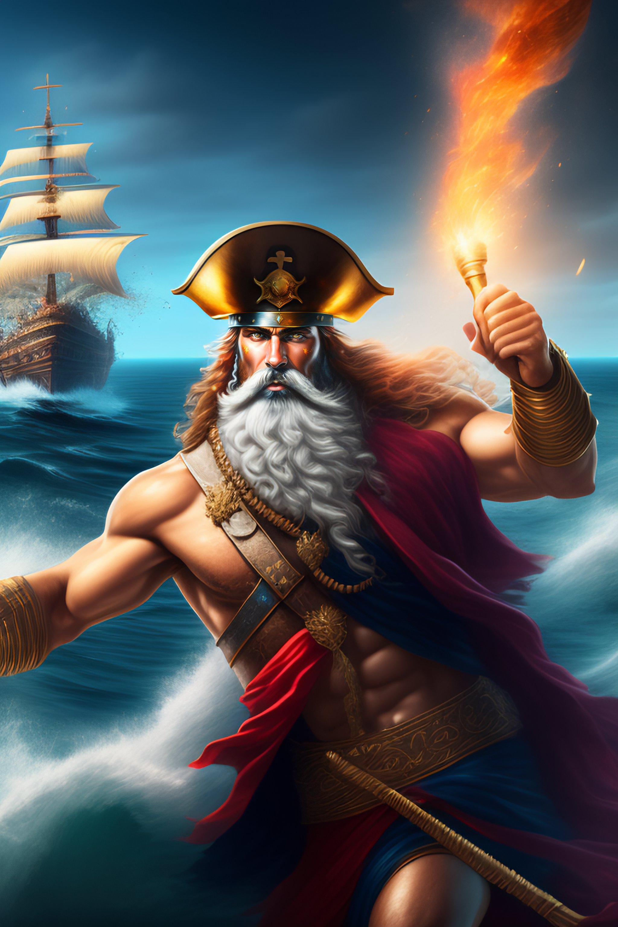 Lexica - Hephaistos, The Greek gods, Portrait, Pirate, Pirate hat ...