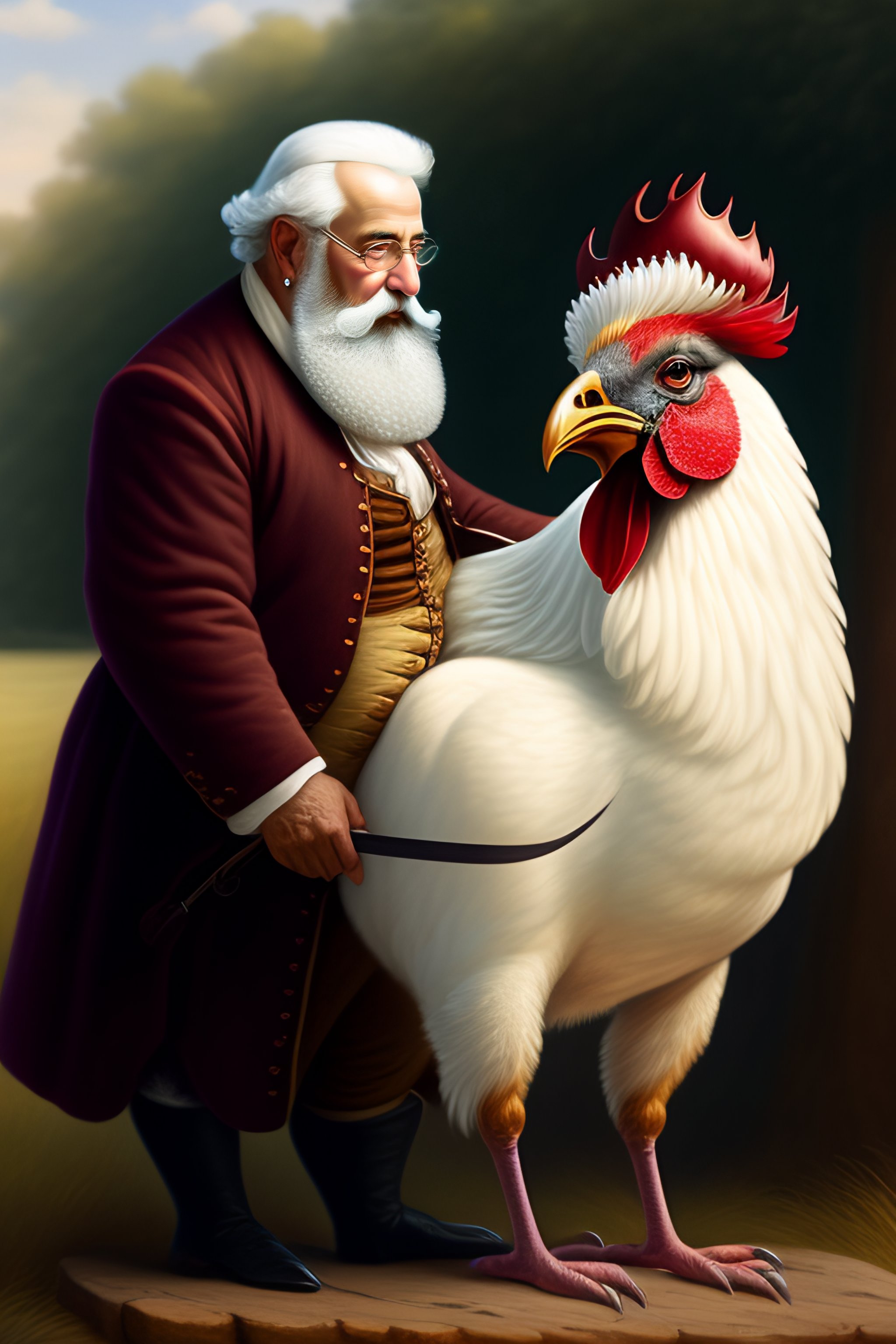 Lexica - 18th century style old Jewish man with a white beard riding on ...