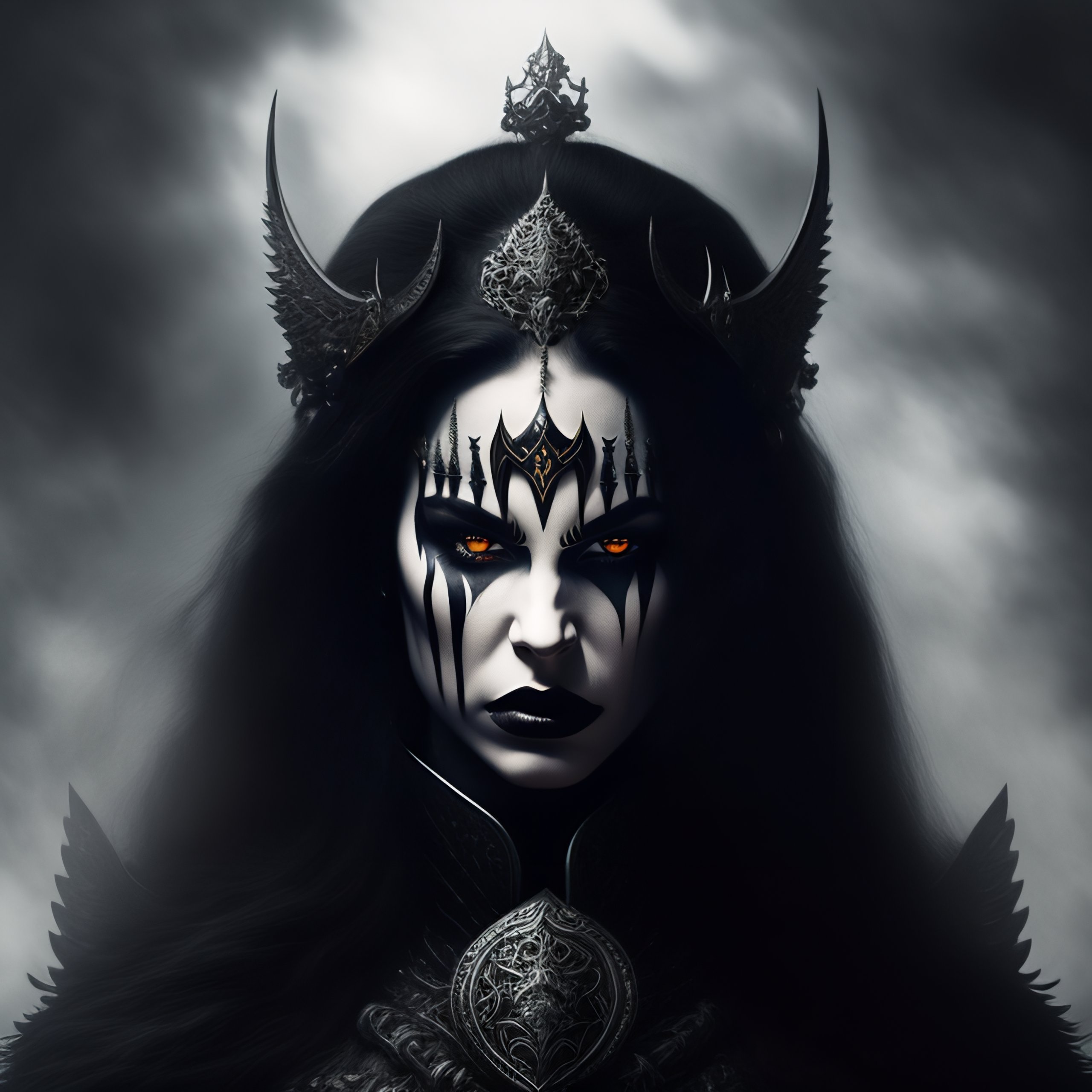 Lexica - Grotesque, dark and depressing black metal fantasy cover.