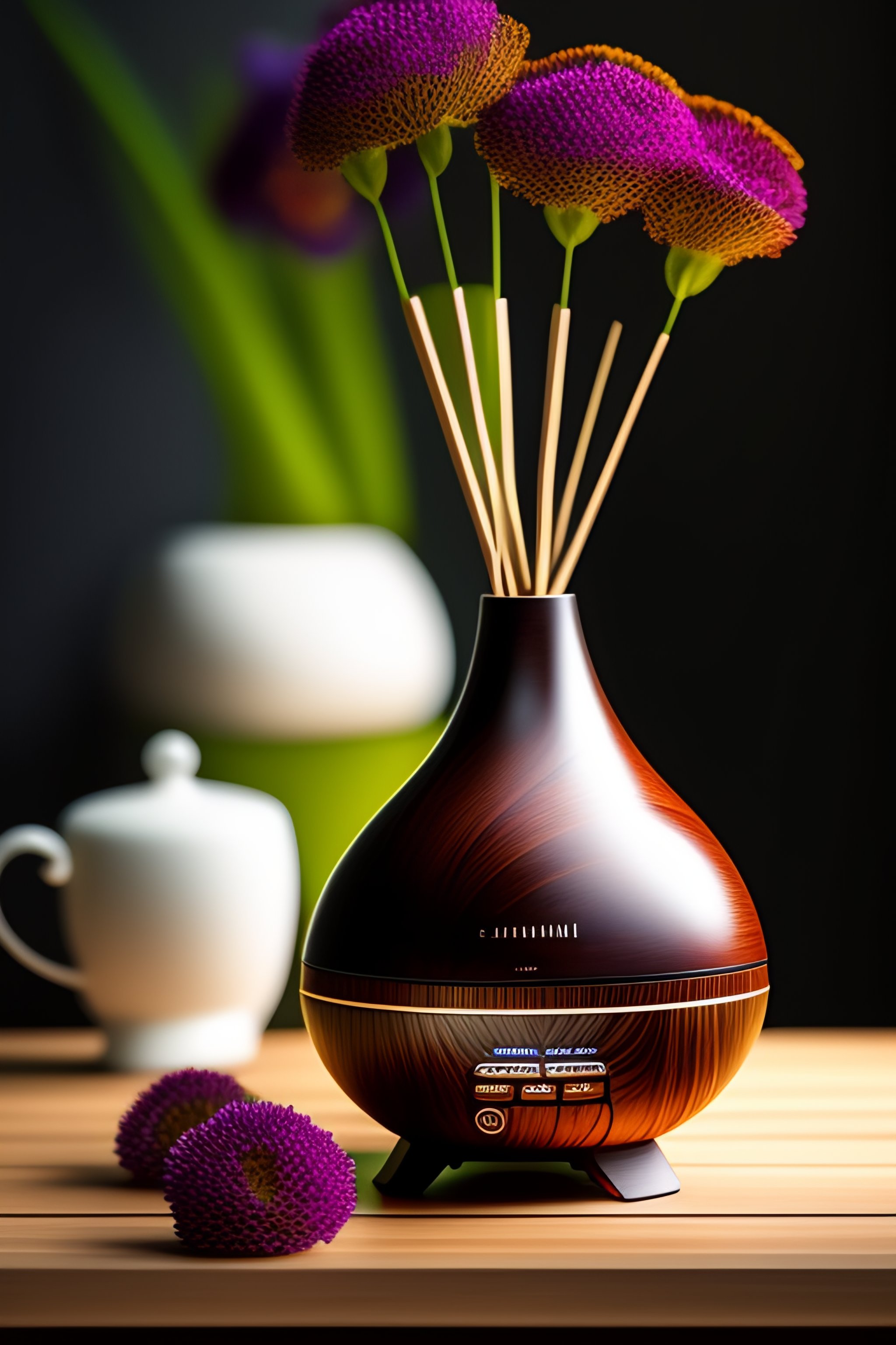 Lexica - Aromatic diffuser with background flowers