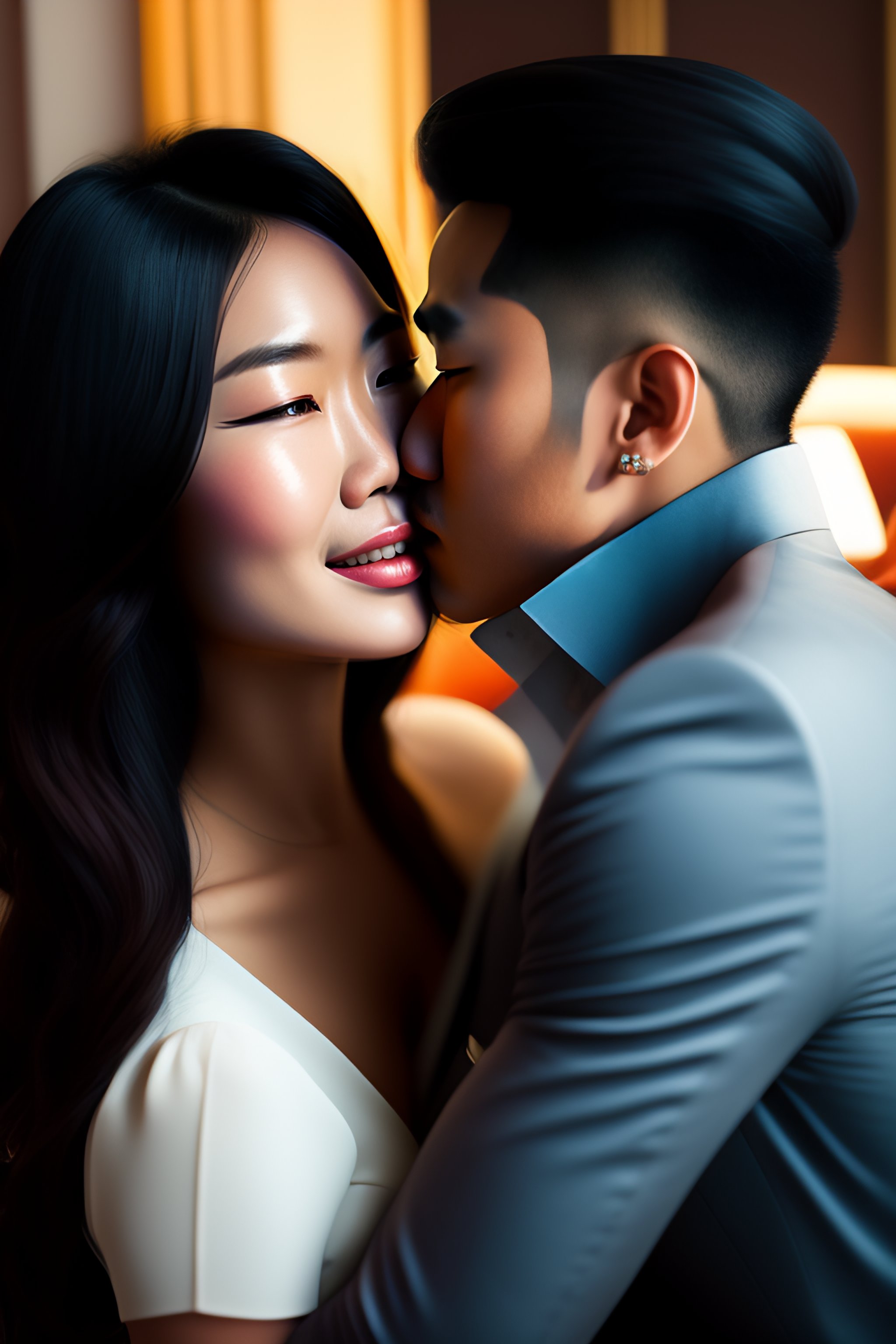 Lexica - Two asian kissing