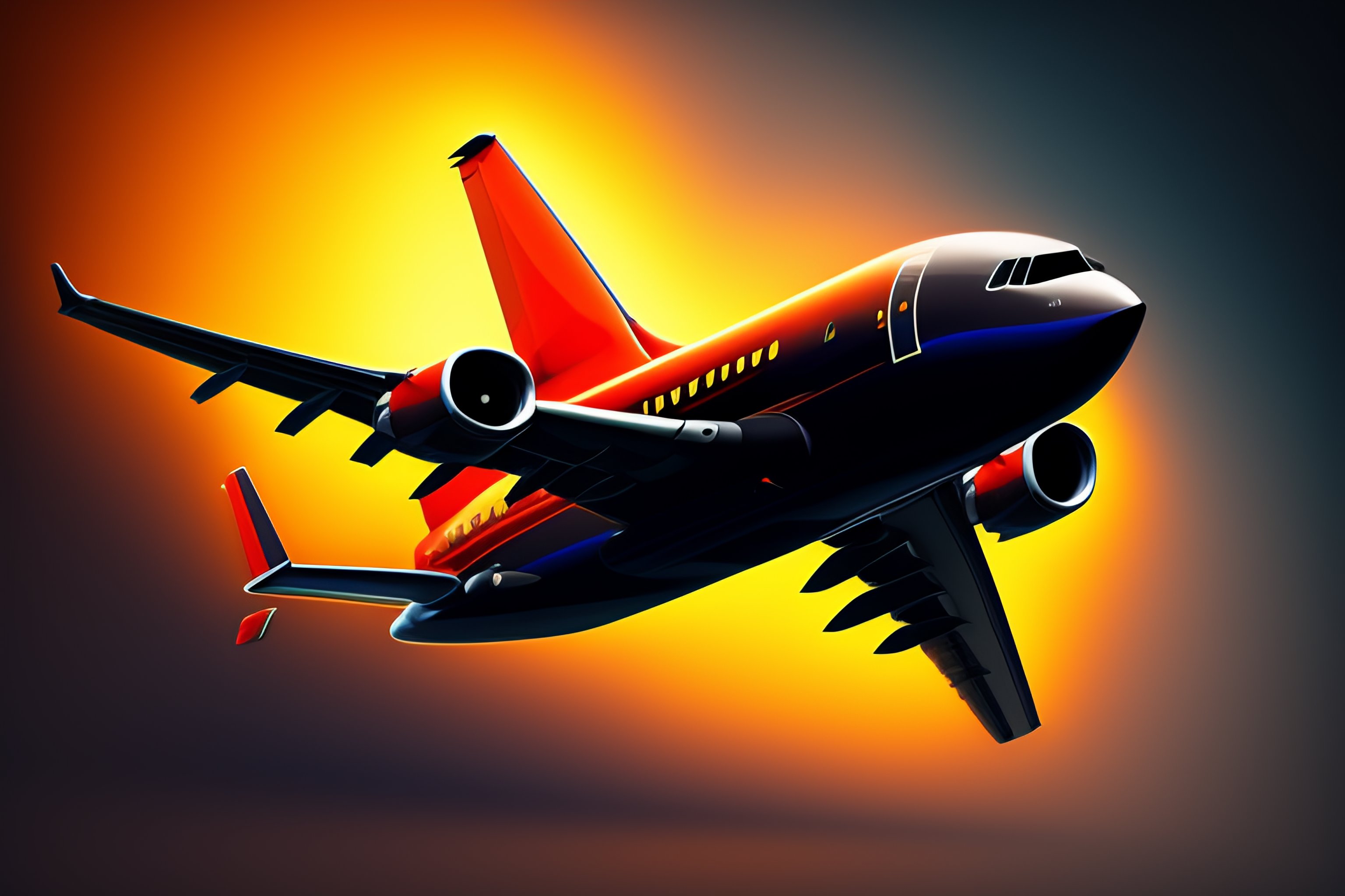Lexica - Plane black background 3D ,4K, ultra high quality,hogh detailed, digital art, graphic ...