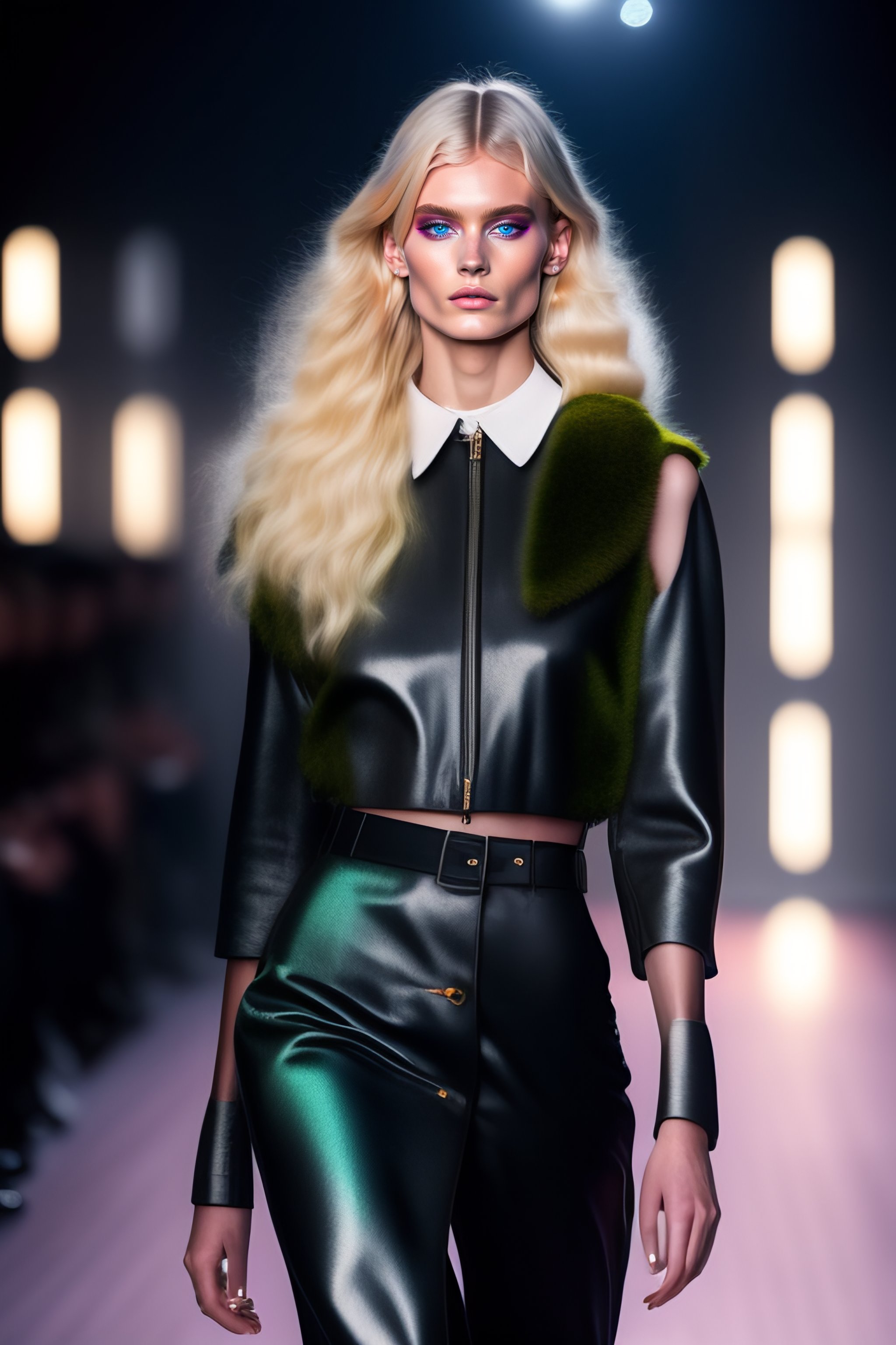 Lexica - A model from Iceland walking the runway at Paris Fashion Week ...