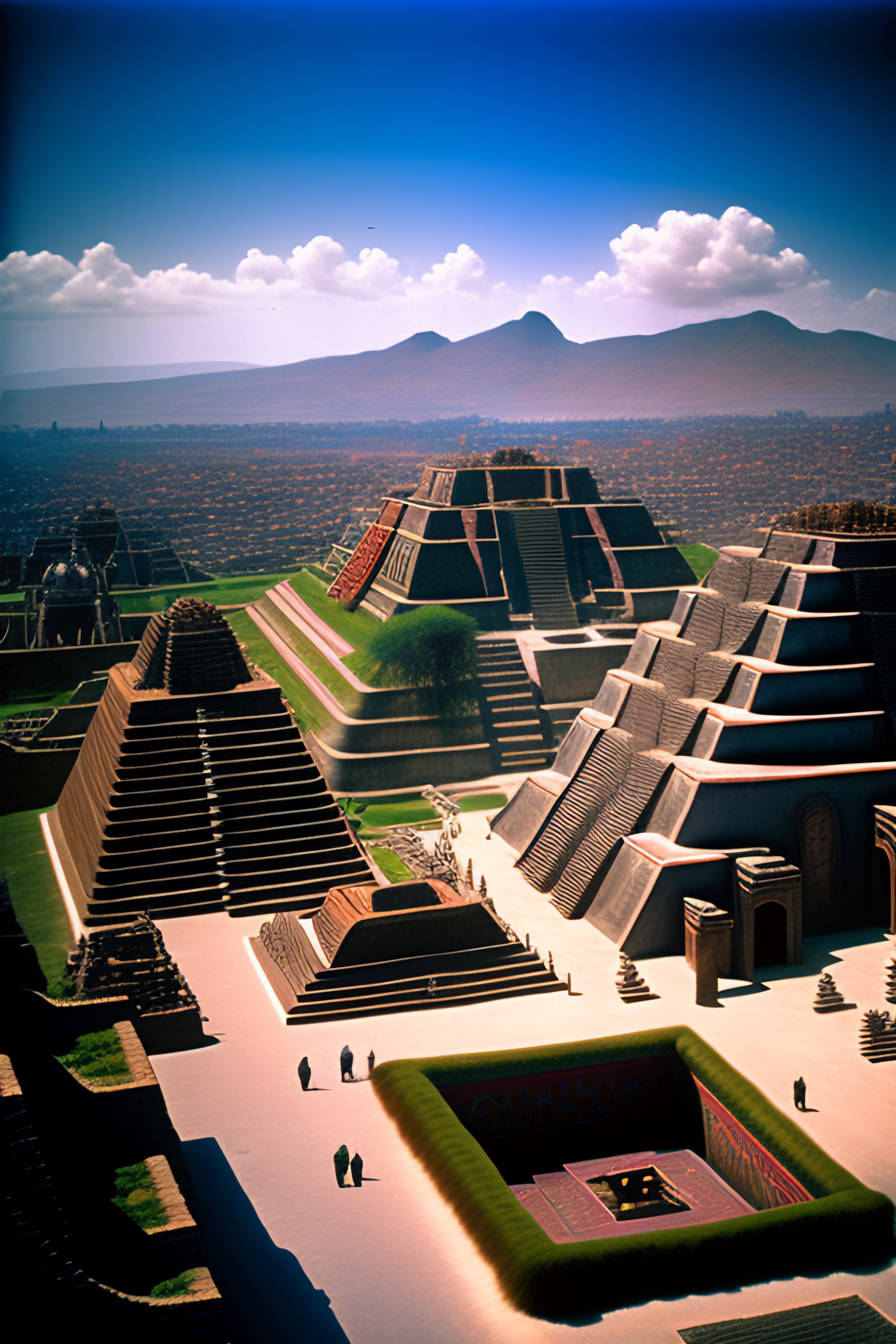 Lexica - Aztec city of Tenochtitlan, captured in a sweeping and grand ...