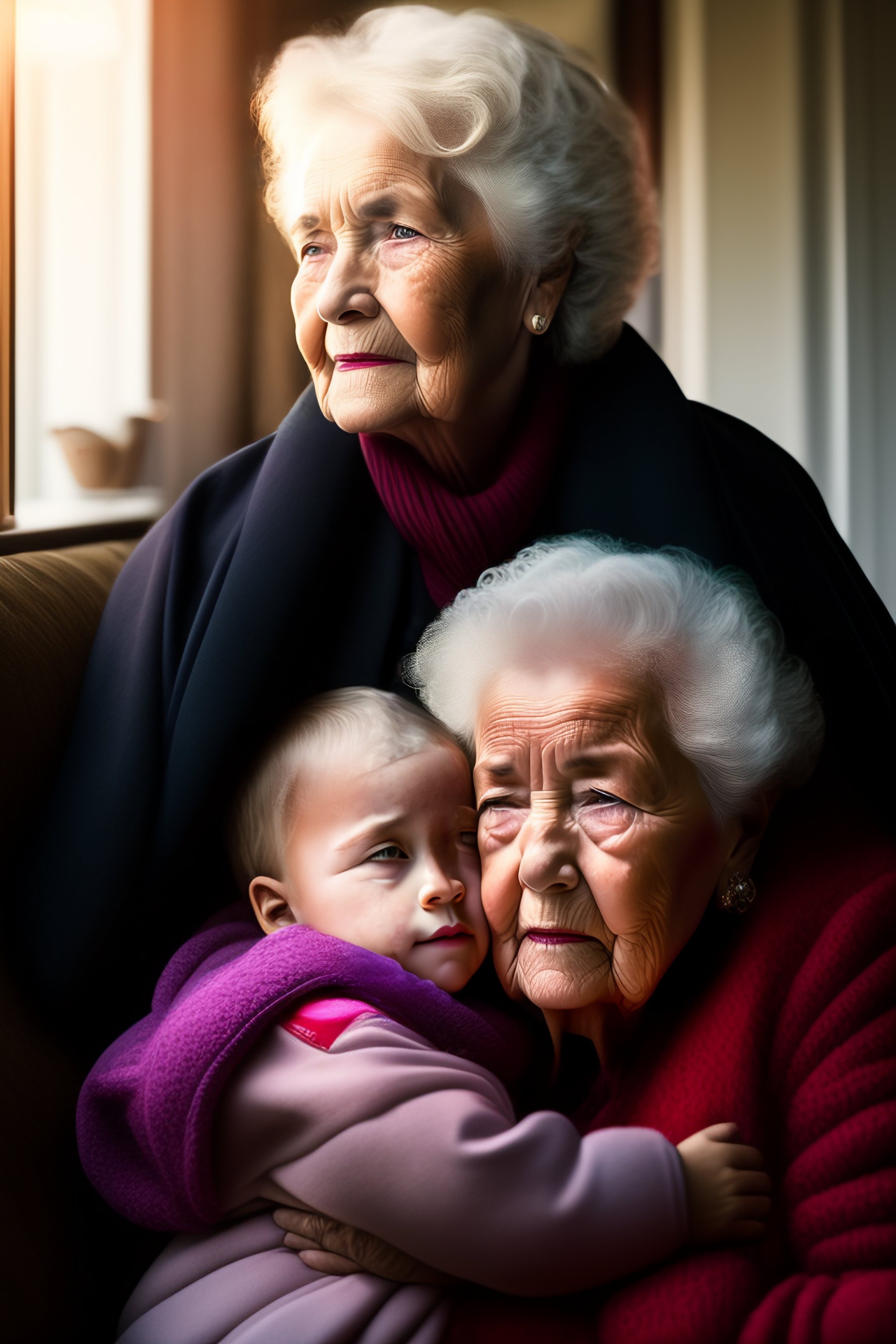 Lexica - Grandmother who says goodbye to her granddaughter because she ...