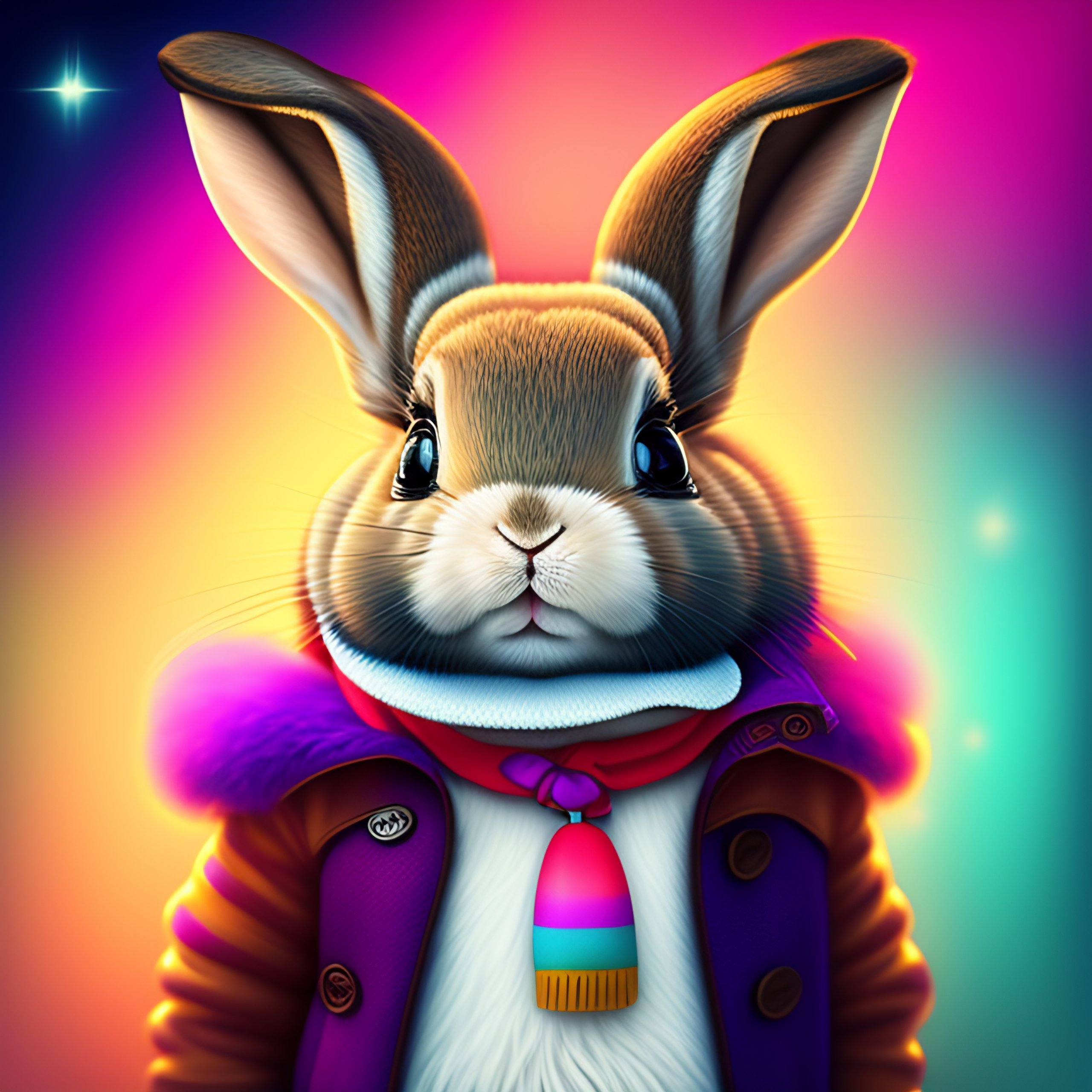 Lexica - Kawaii cute fashionista rabbit