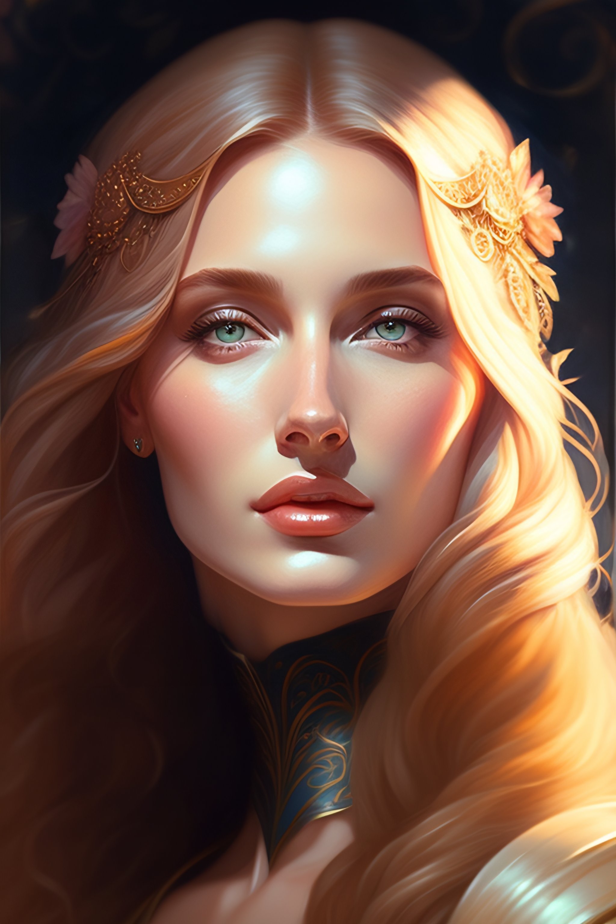 Lexica - Sansa angeline jolie, intricate, elegant, highly detailed, digital painting, artstation ...