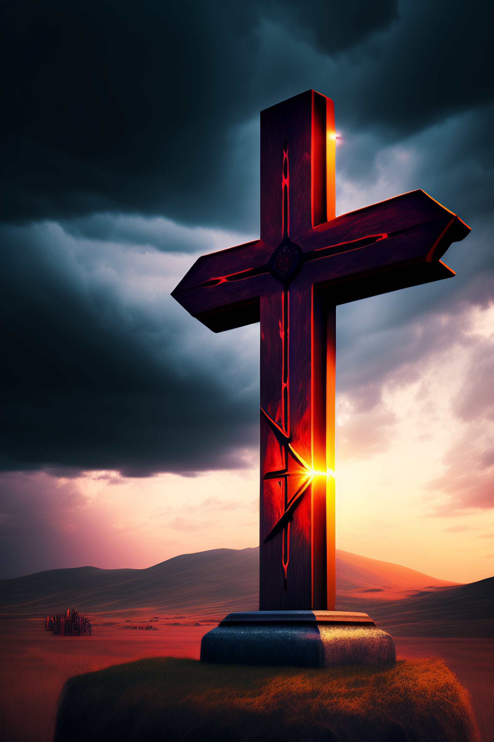 Lexica - Memento mori, latin text, cyperpunk, scene of the crucifixion ...