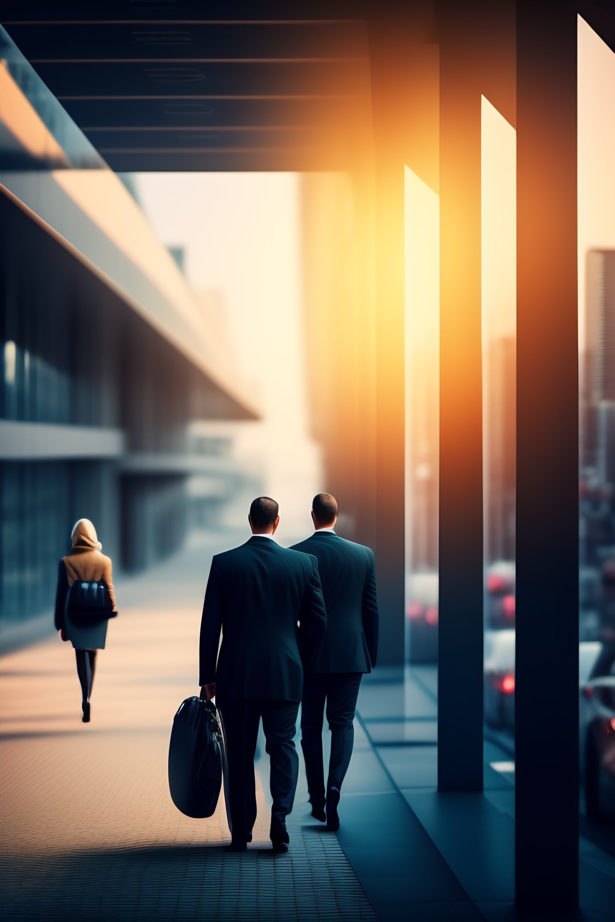 Lexica - Business people going to work city morning