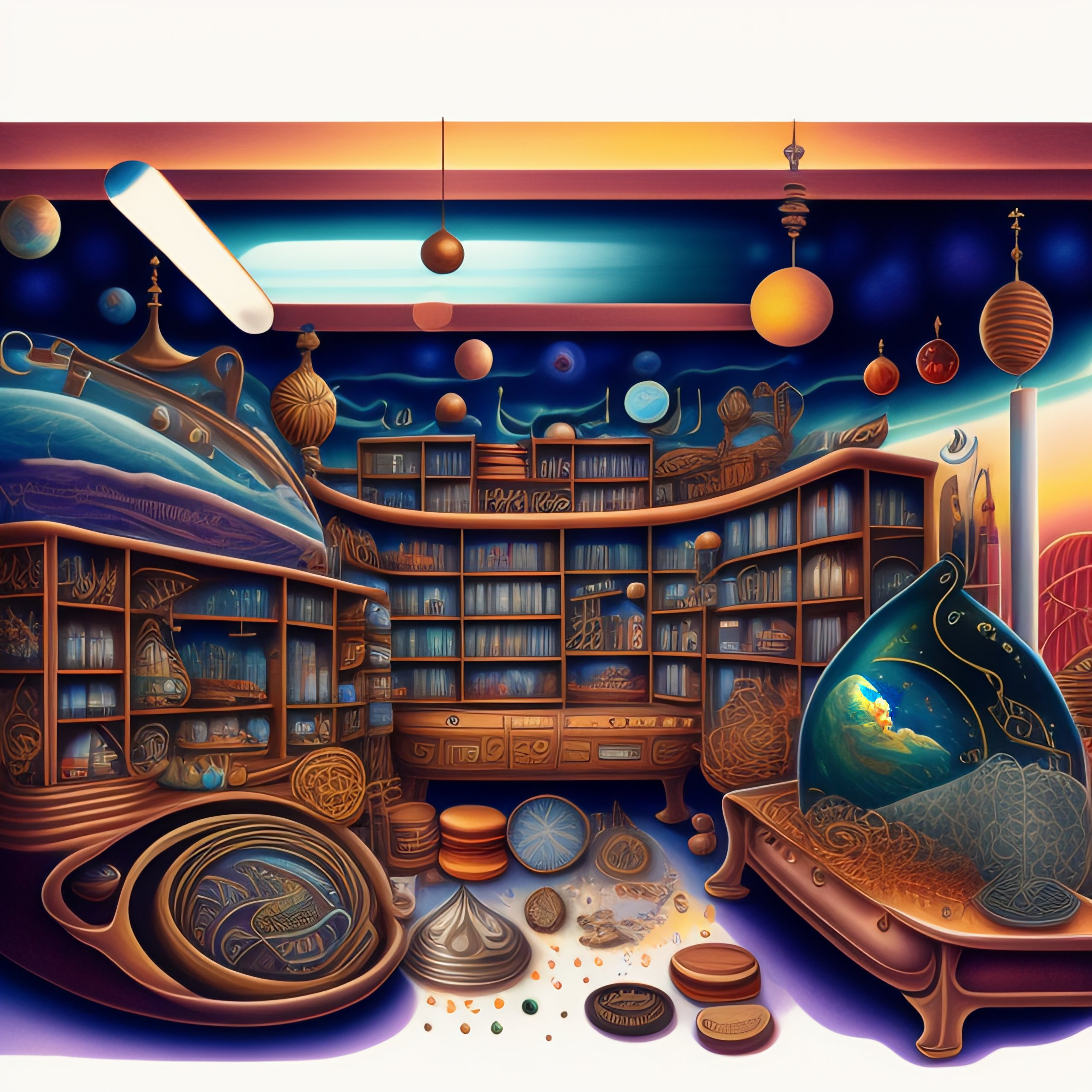 Lexica - Messy surreal hand-drawn painting of a chaotic surreal ...