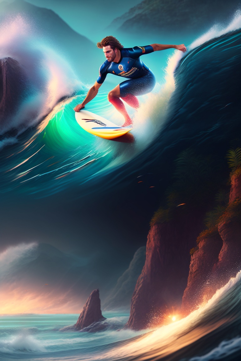 Lexica - ((andrew tate)) on a surfing movie poster, epic masterpiece ...