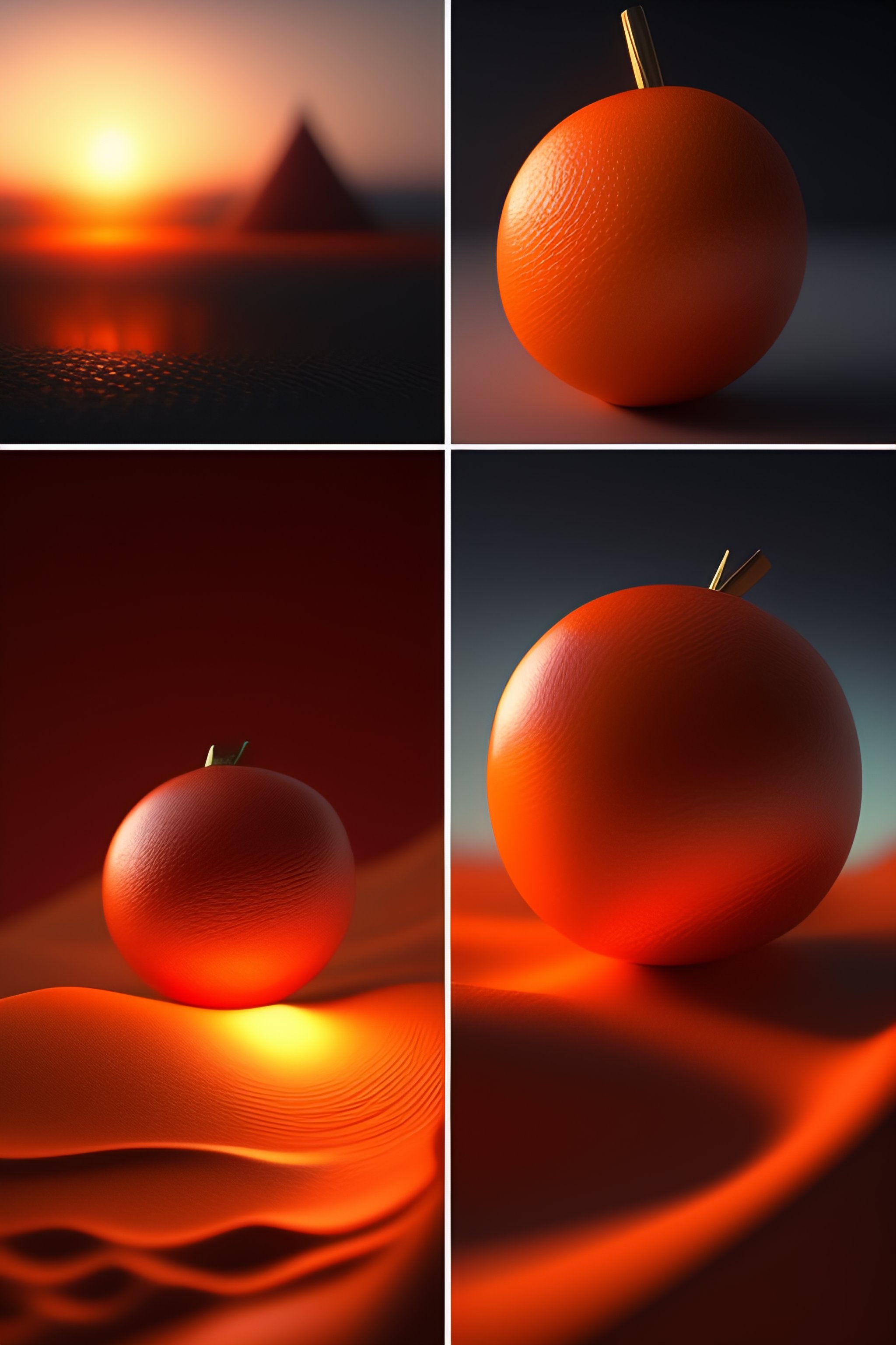 Lexica - Hyperrealistic mixed media high resolution image of an orange ...