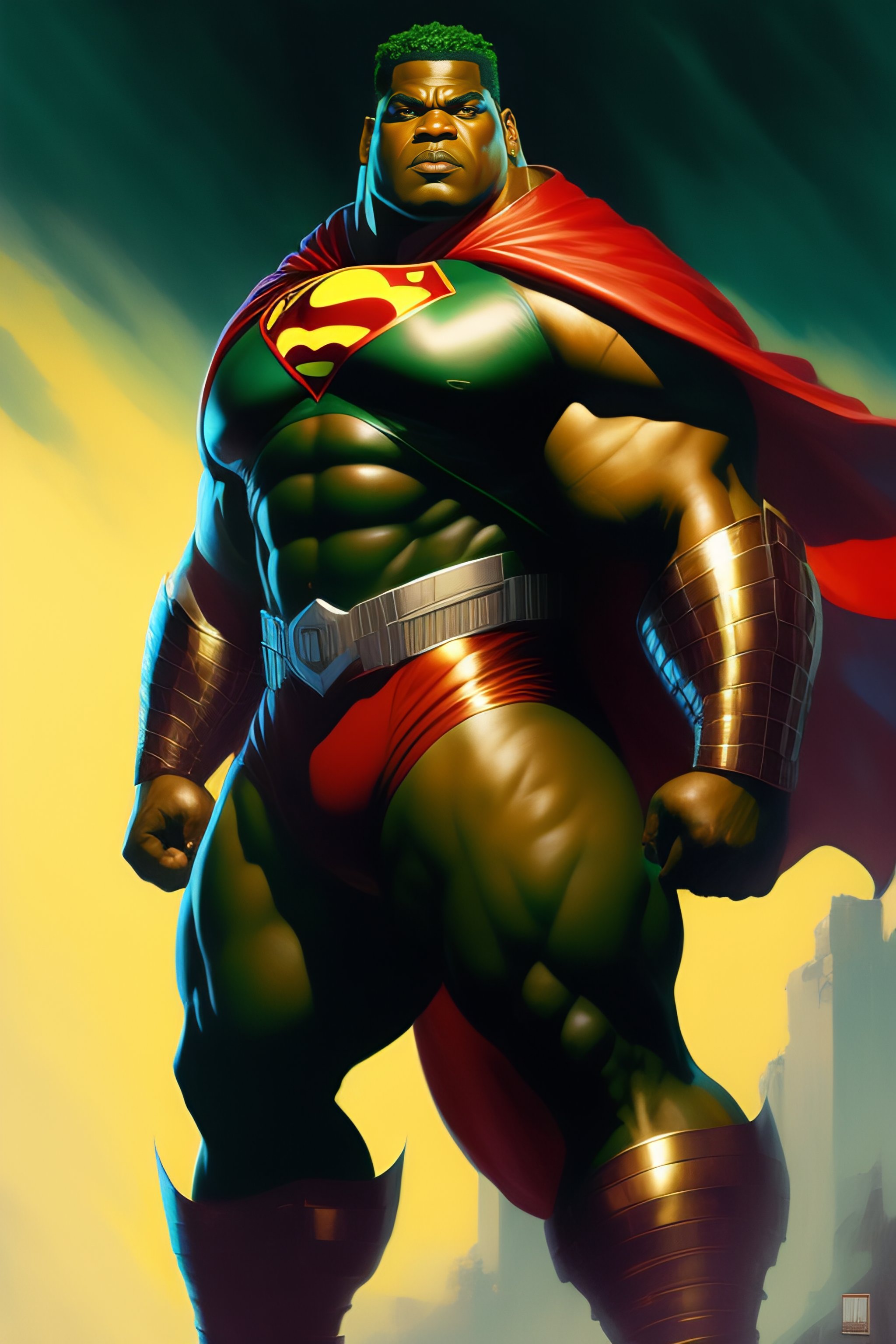 Lexica - Portrait of rapper christopher wallace dressed as superhero ...